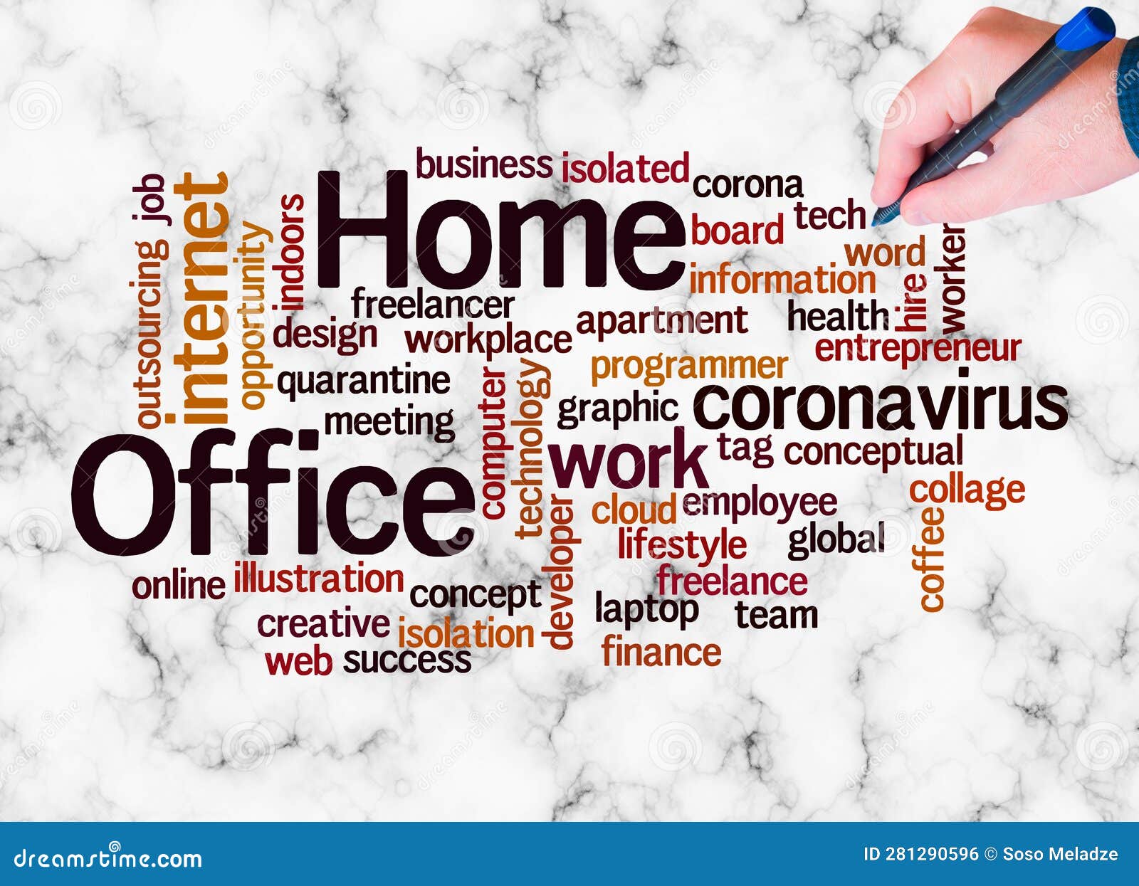 Word Cloud with HOME OFFICE Concept Create with Text only Stock Photo ...