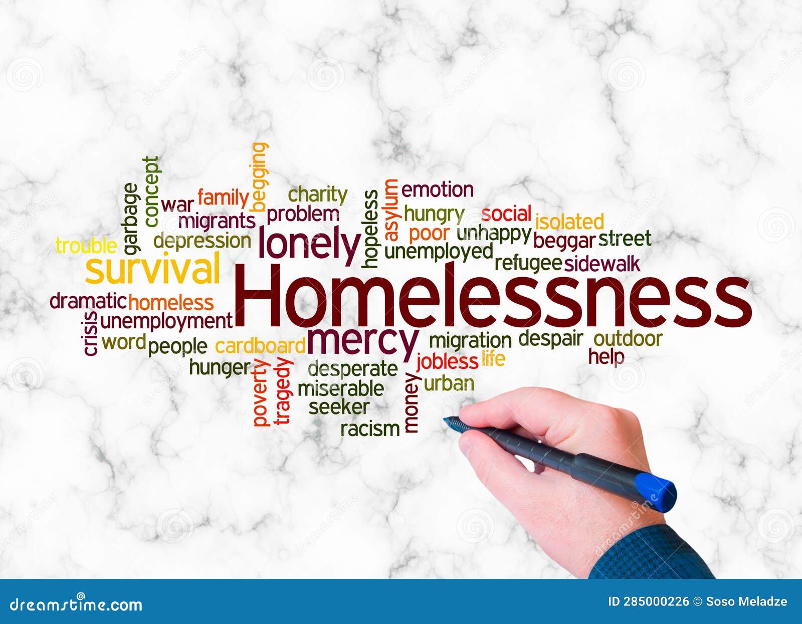 Word Cloud with HOMELESSNESS Concept Create with Text only Stock Photo ...