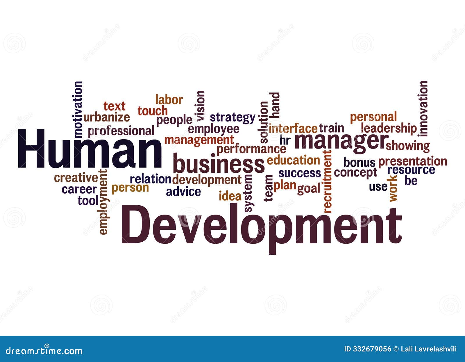 Word Cloud with HUMAN DEVELOPMENT Concept Stock Illustration ...
