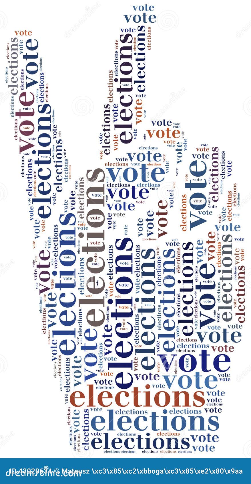 Word Cloud Illustration Related To Elections or Voting Stock ...