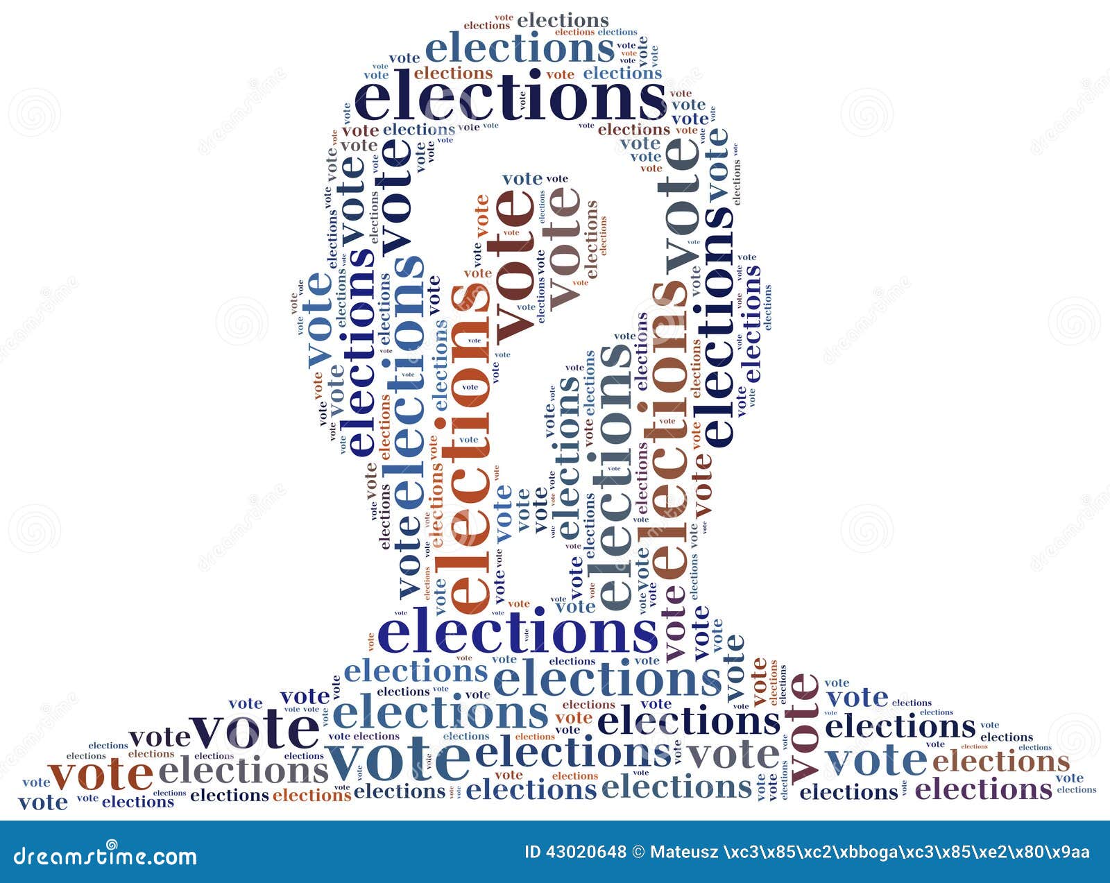 Word Cloud Illustration Related To Elections or Voting Stock ...