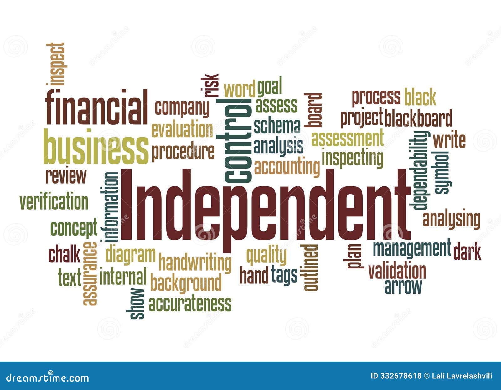 Word Cloud with INDEPENDENT Concept Stock Illustration - Illustration ...