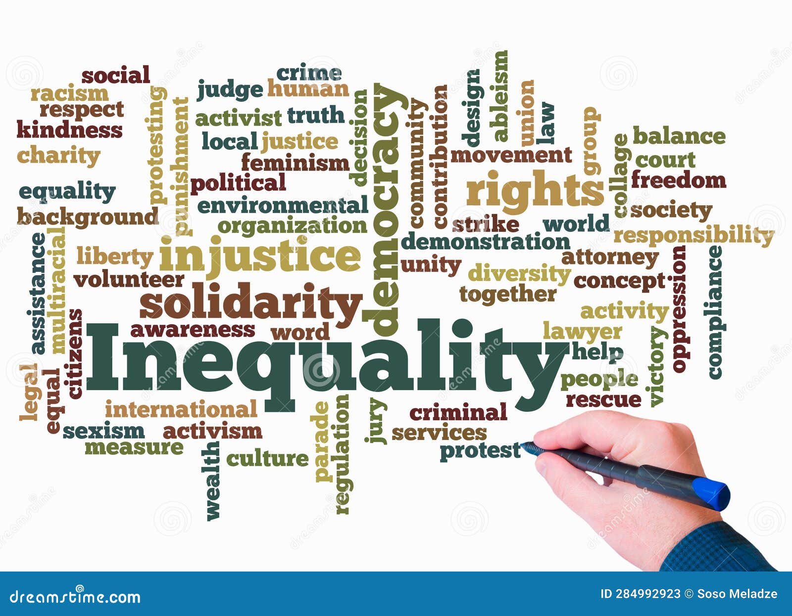 Word Cloud with INEQUALITY Concept Create with Text only Stock Image ...
