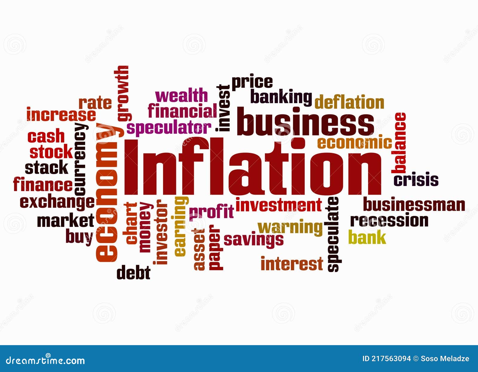 Word Cloud with INFLATION Concept Create with Text only Stock Photo ...