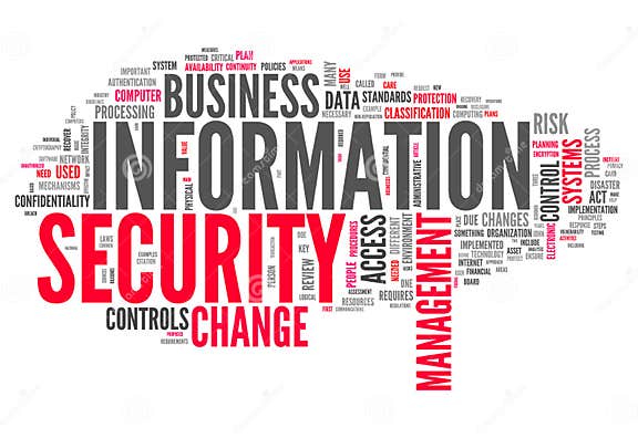 Word Cloud Information Security Stock Illustration - Illustration of ...