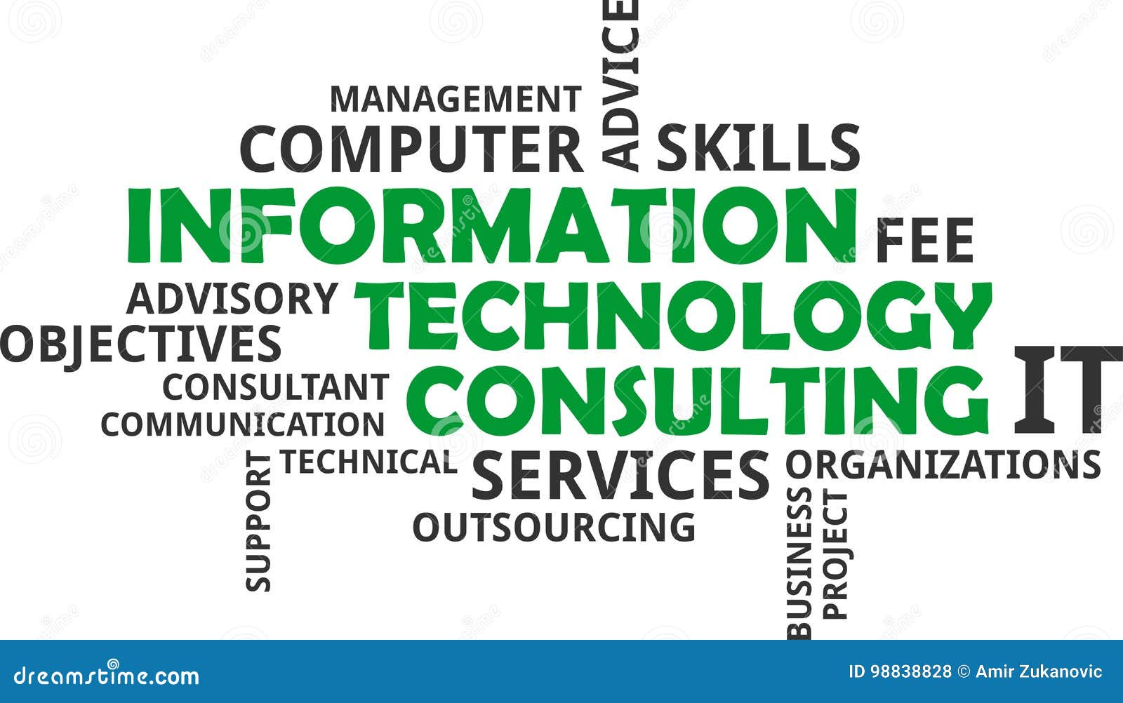 Word Cloud - Information Technology Consulting Stock Vector ...