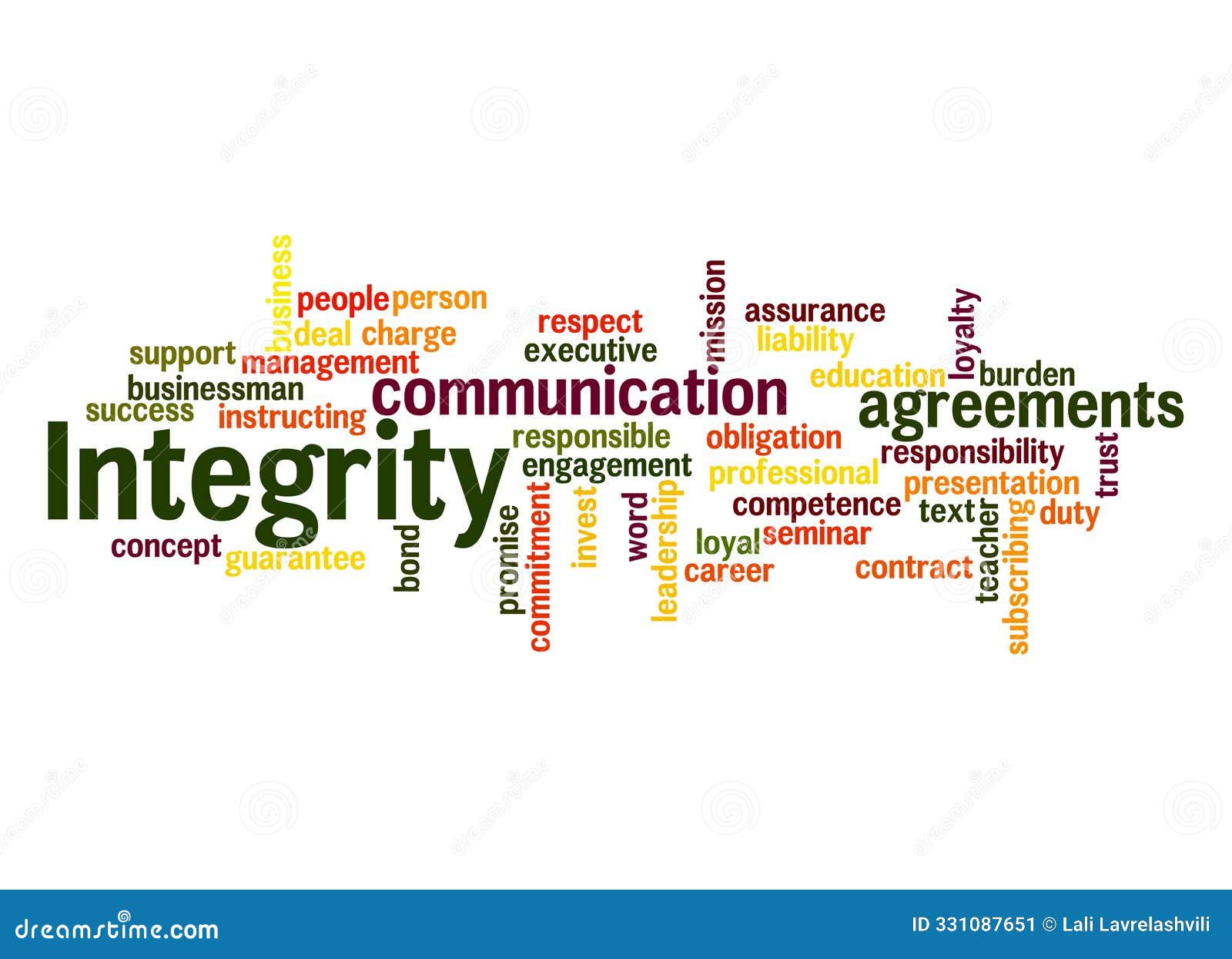 Word Cloud with INTEGRITY Concept Stock Image - Image of obligation ...