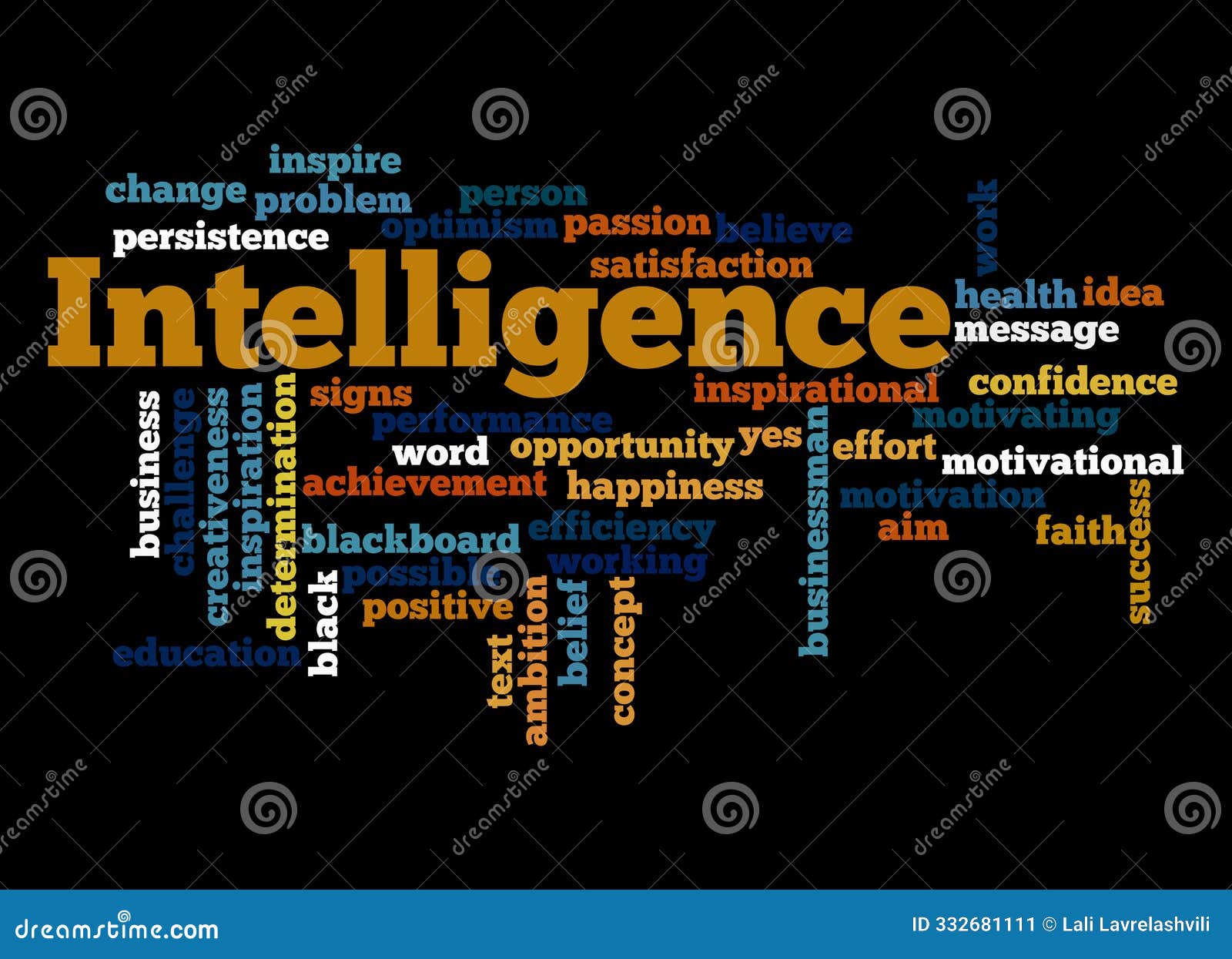 Word Cloud with INTELLIGENCE Concept Stock Illustration - Illustration ...