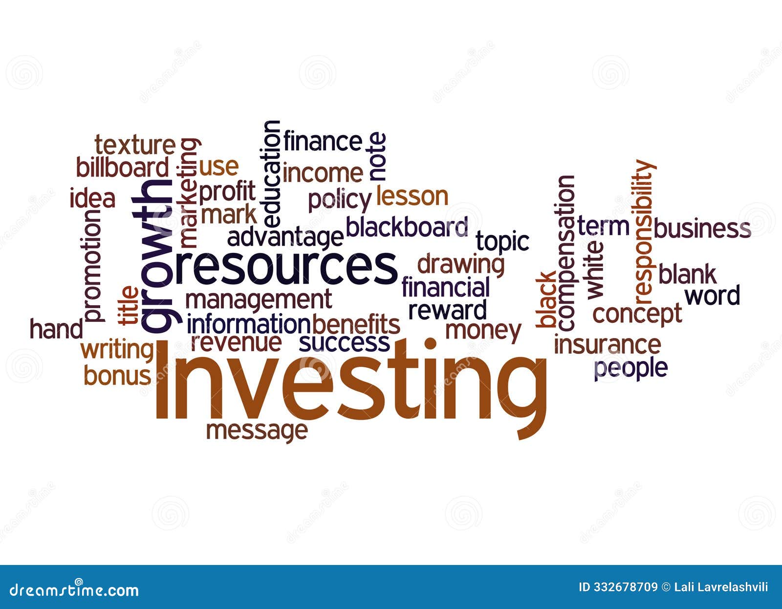 Word Cloud with INVESTING Concept Stock Illustration - Illustration of ...