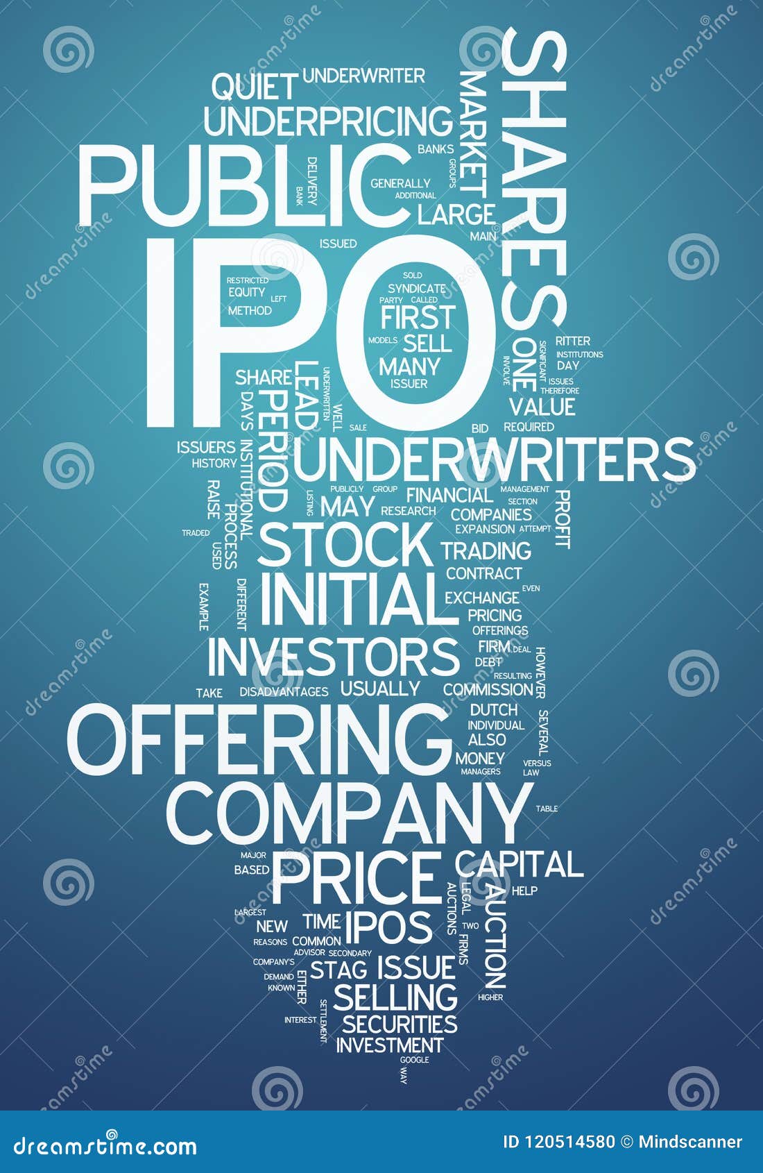 Word Cloud IPO stock illustration. Illustration of invest - 120514580