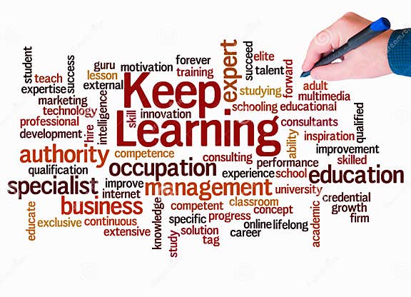 Word Cloud with KEEP LEARNING Concept Create with Text only Stock Photo ...
