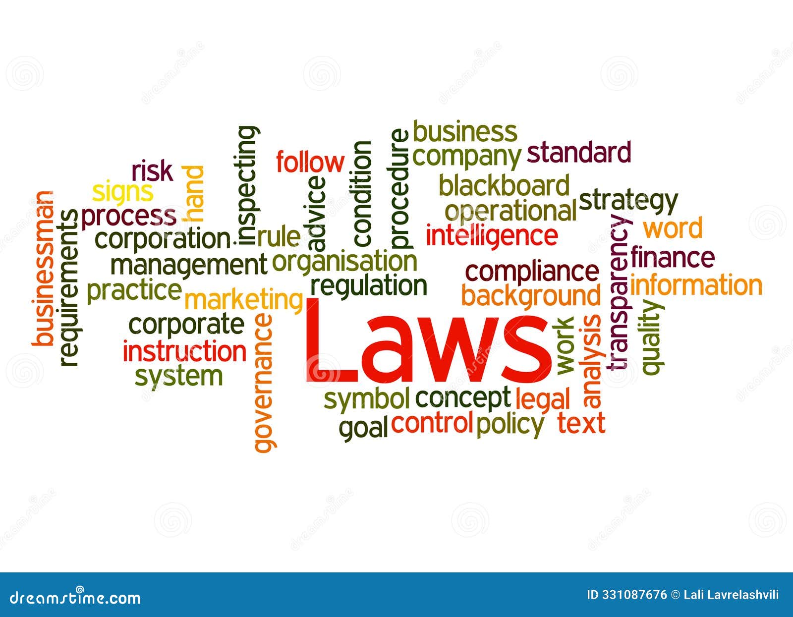 Laws Concept Word Art Illustration | CartoonDealer.com #119087942