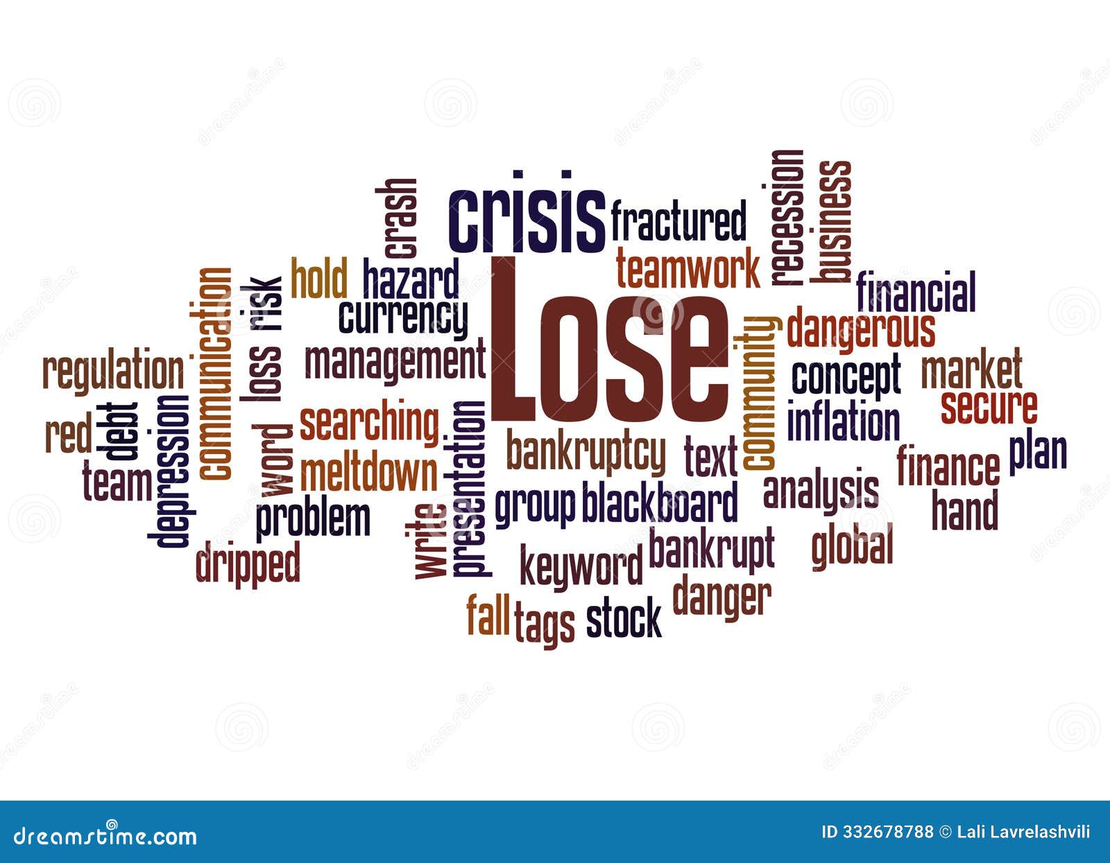 Word Cloud with LOSE Concept Stock Illustration - Illustration of ...