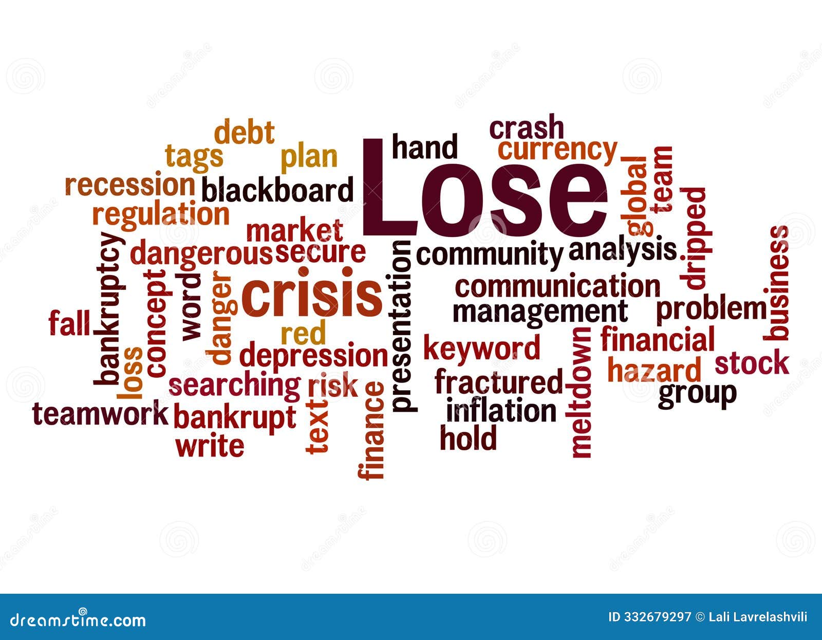 Word Cloud with LOSE Concept Stock Illustration - Illustration of ...