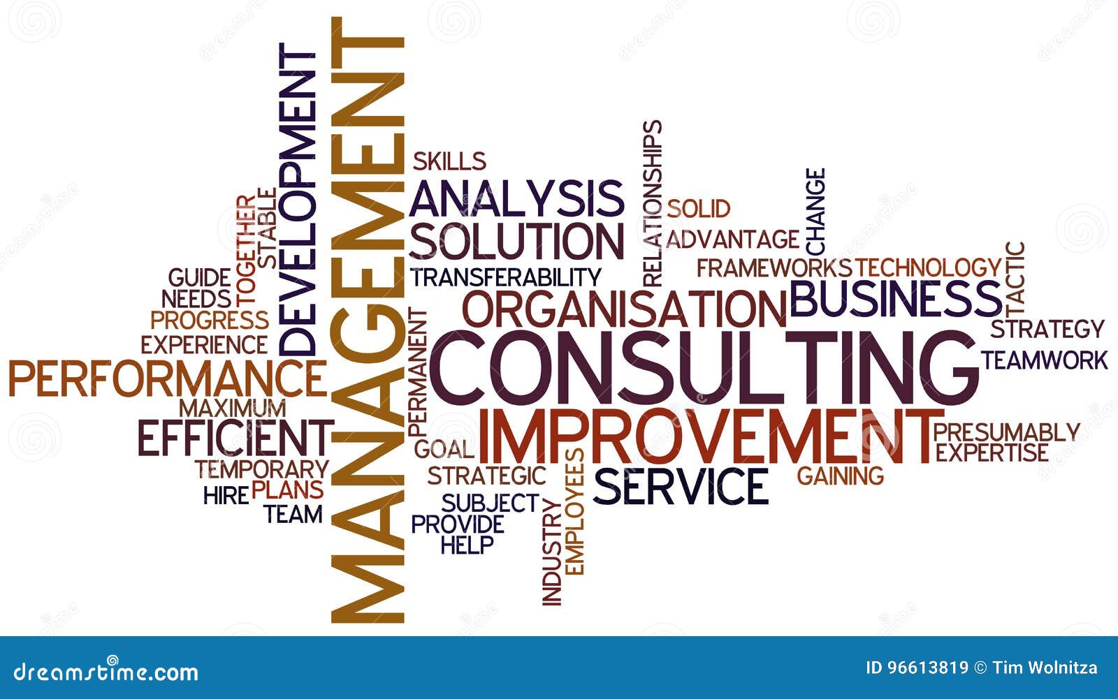 Word Cloud Management Consulting Stock Illustration - Illustration of ...