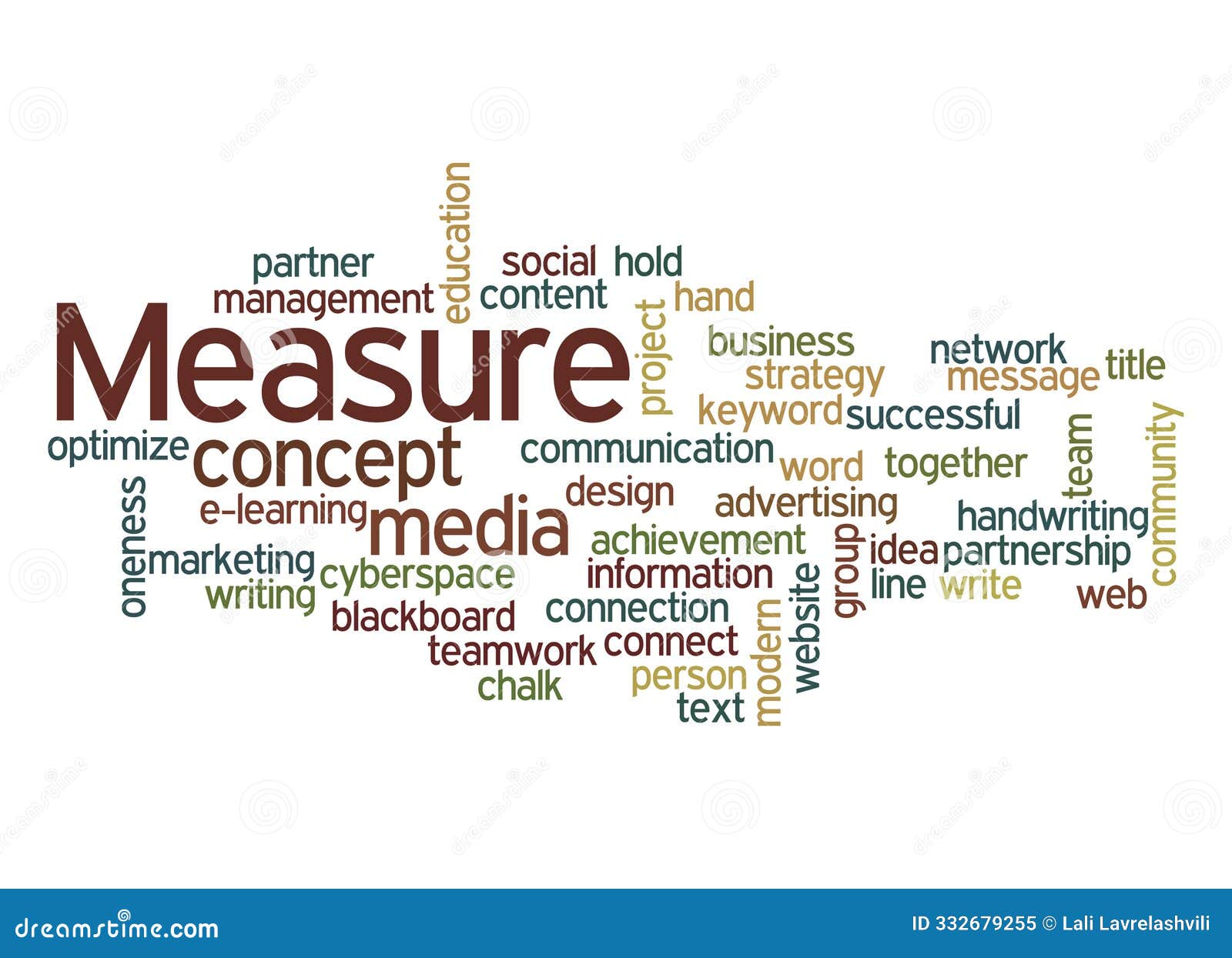 Word Cloud with MEASURE Concept Stock Image - Image of cyberspace ...