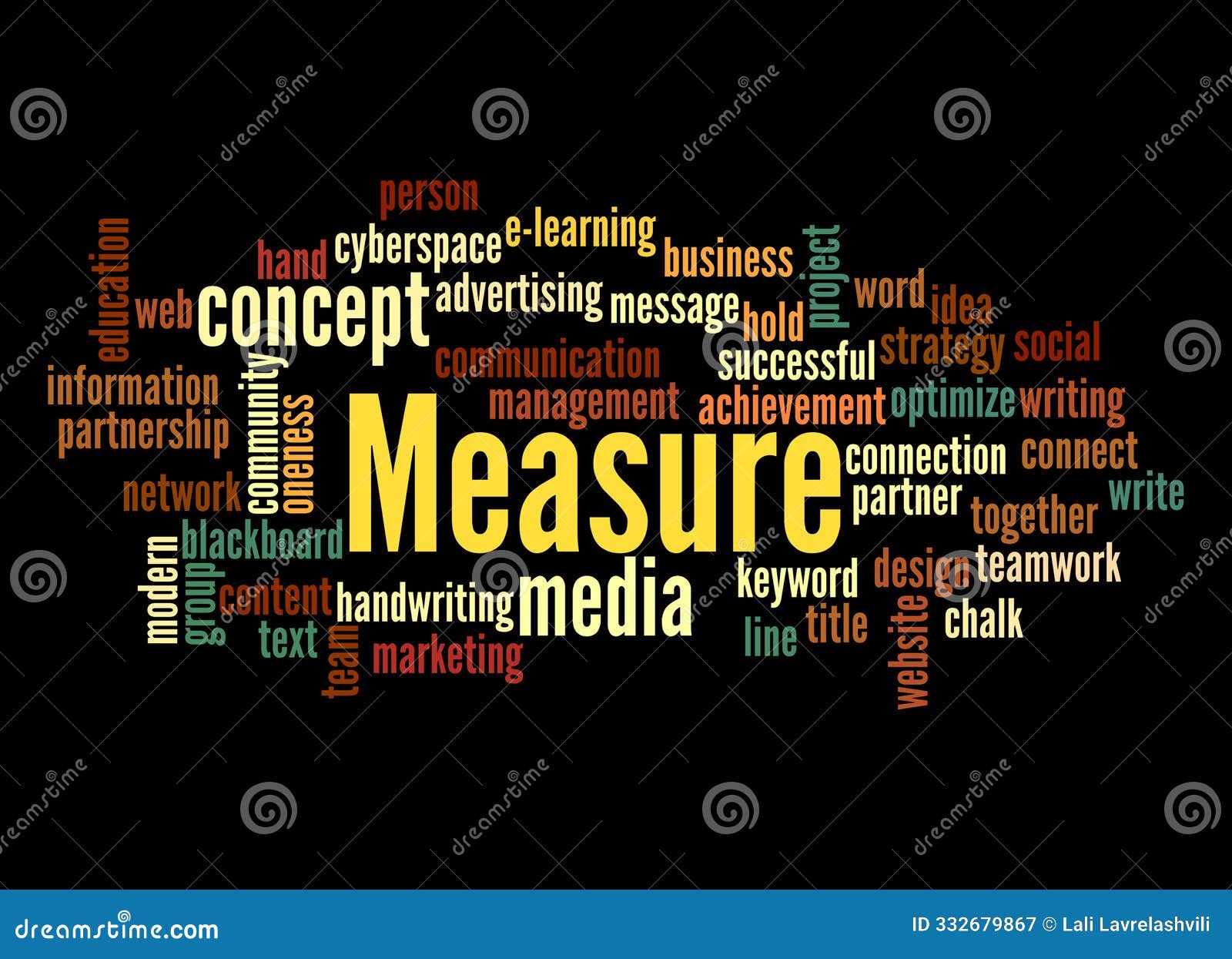 Word Cloud with MEASURE Concept Stock Image - Image of concept ...