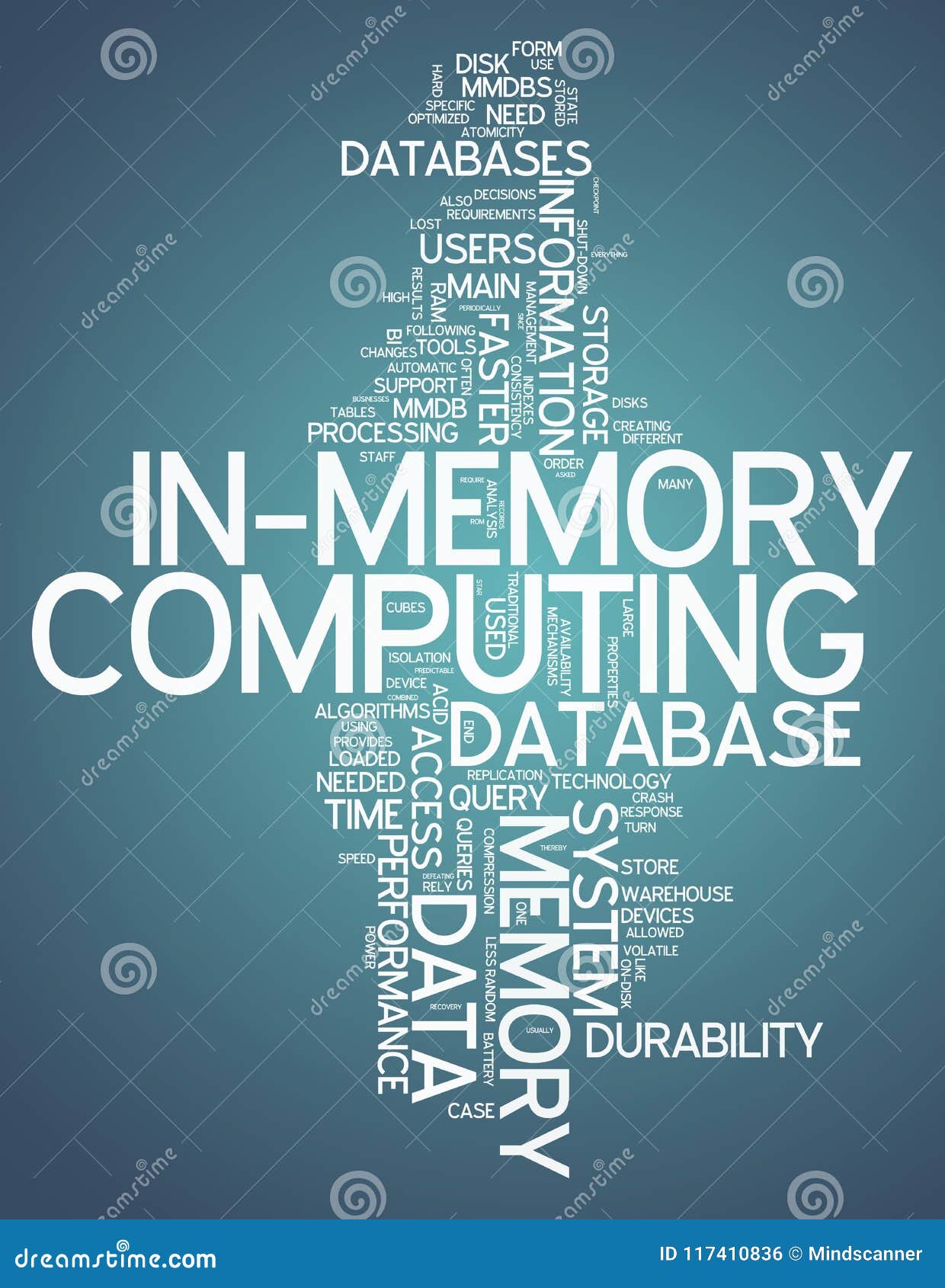 Word Cloud in-Memory Computing Stock Illustration - Illustration of ...