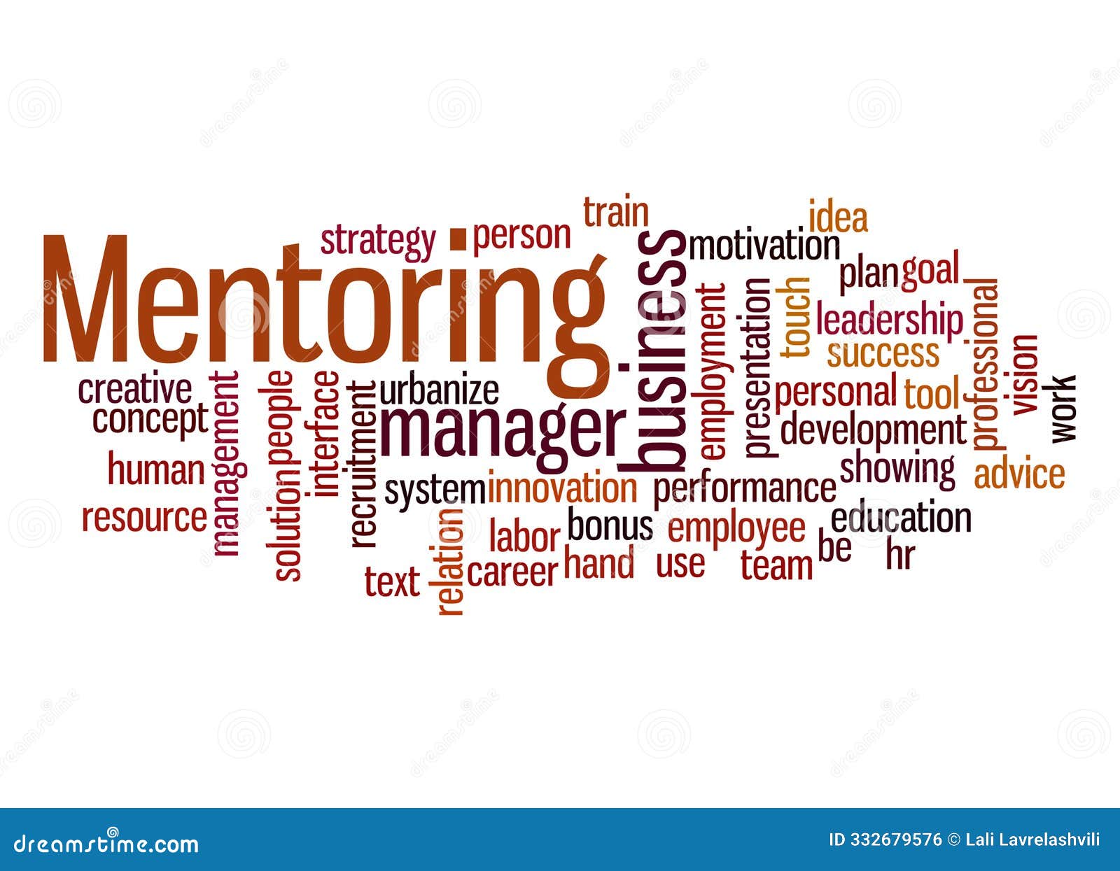 Word Cloud with MENTORING Concept Stock Photo - Image of career ...