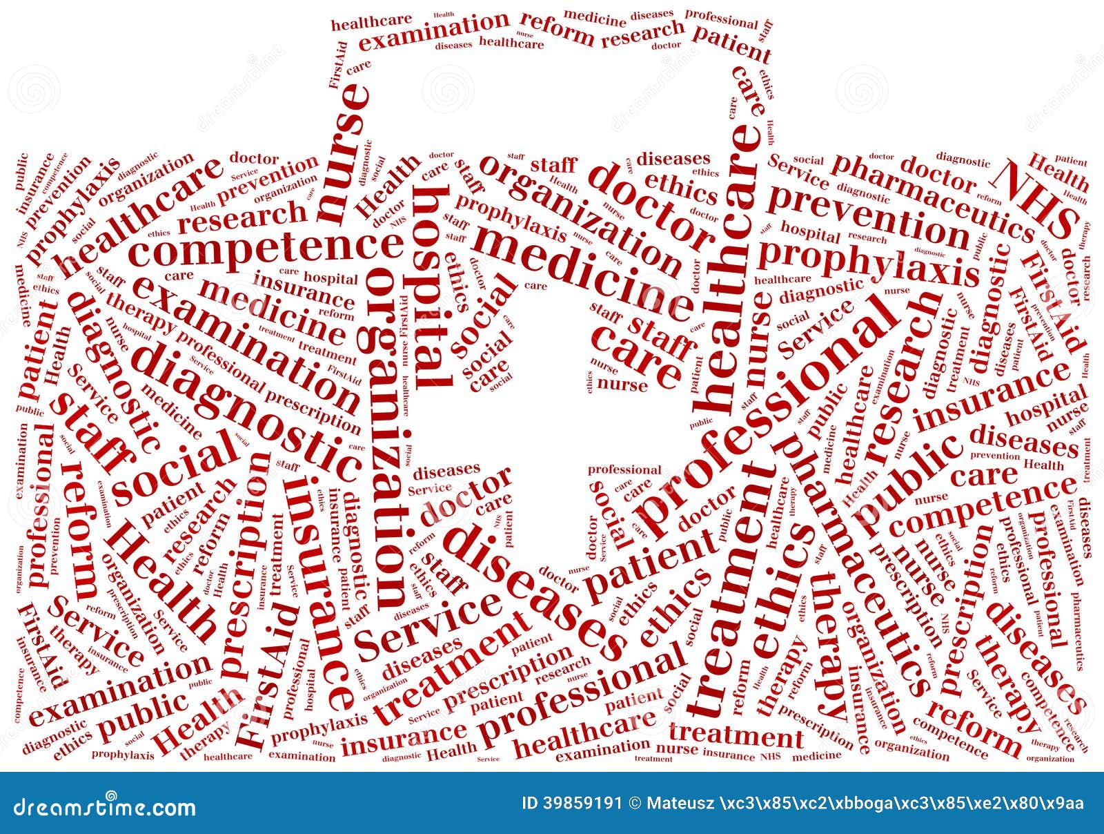 Word Cloud NHS or Public Health Service Related Stock Illustration ...