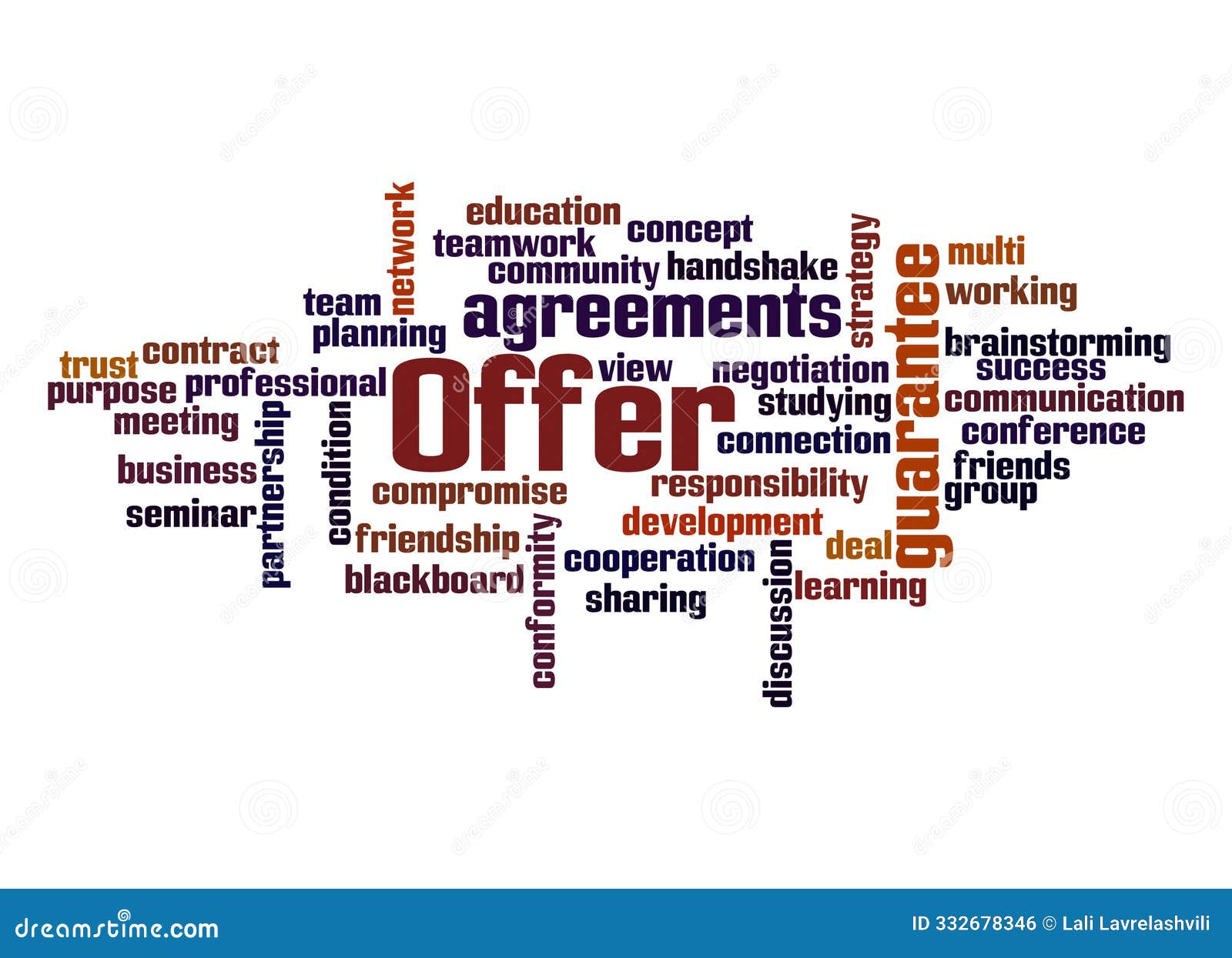 Word Cloud with OFFER Concept Stock Photo - Image of conference ...