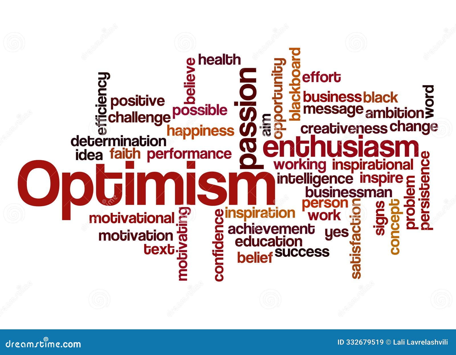 Word Cloud with OPTIMISM Concept Stock Image - Image of motivation ...