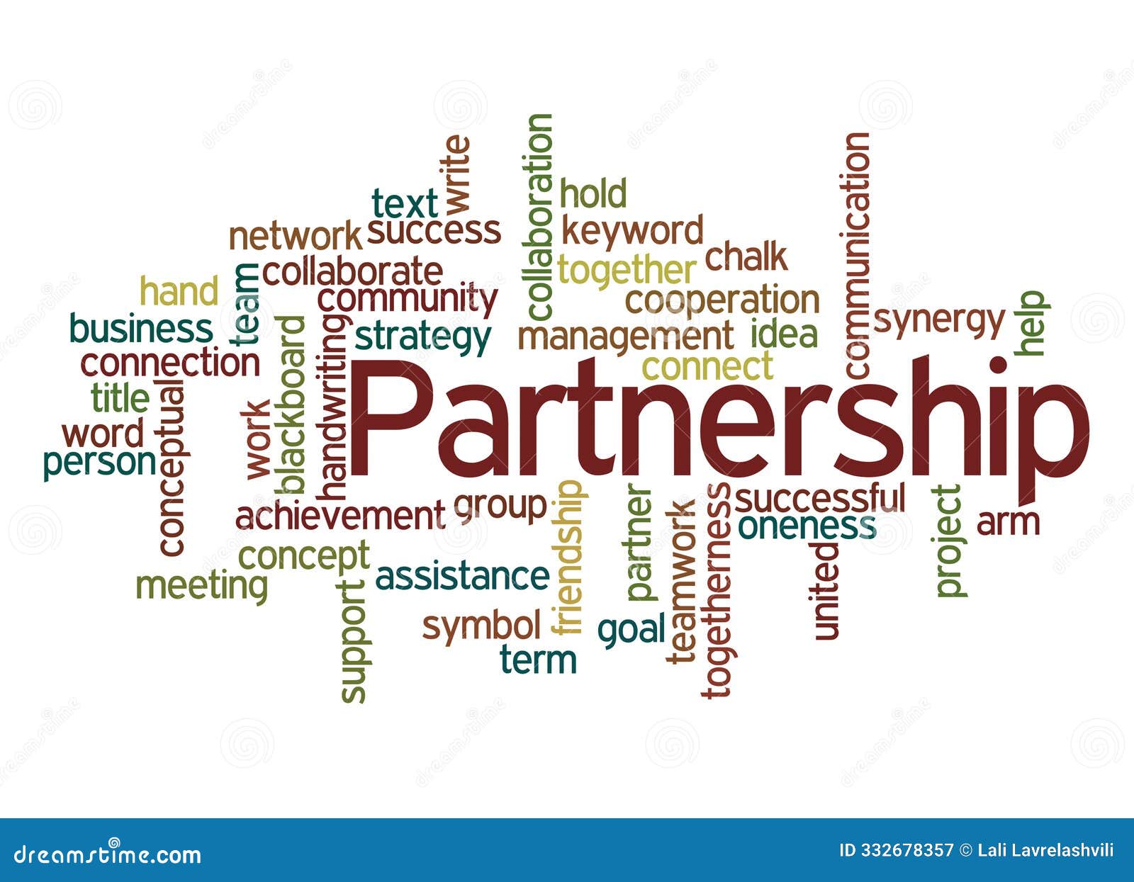 Word Cloud with PARTNERSHIP Concept Stock Illustration - Illustration ...