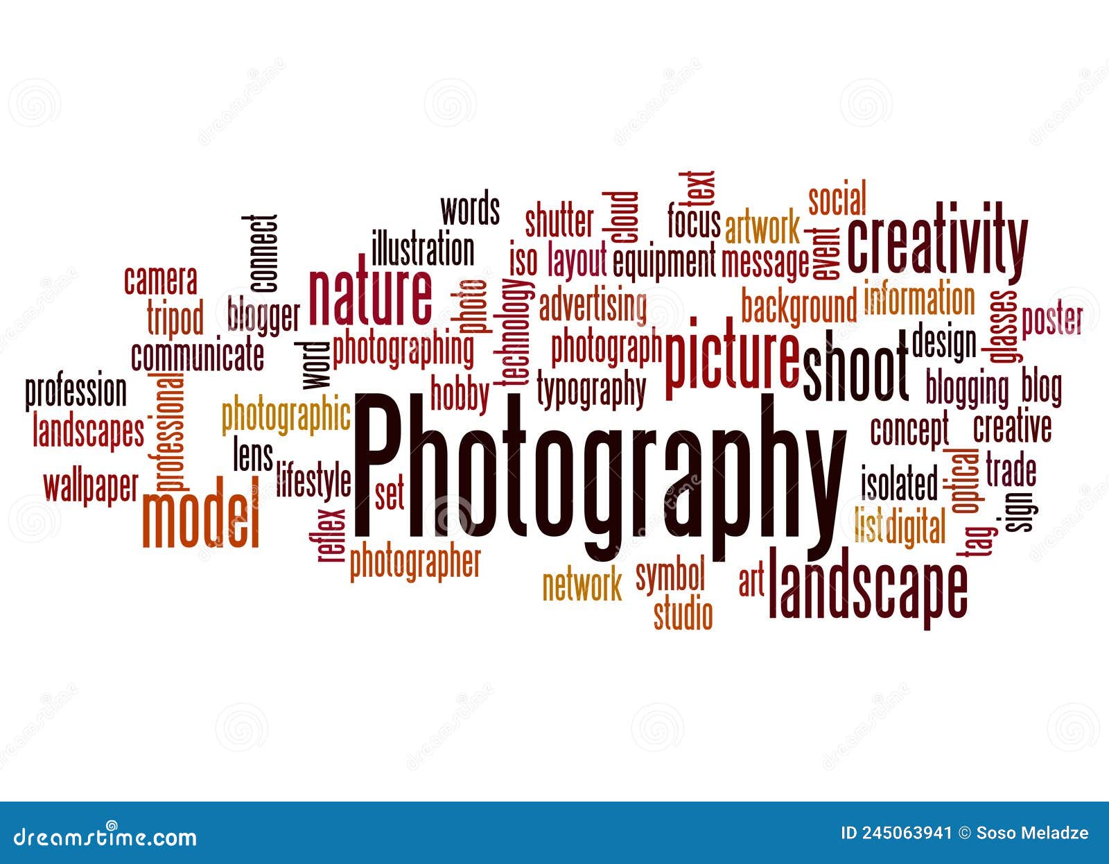 Word Cloud with PHOTOGRAPHY Concept Create with Text only Stock ...