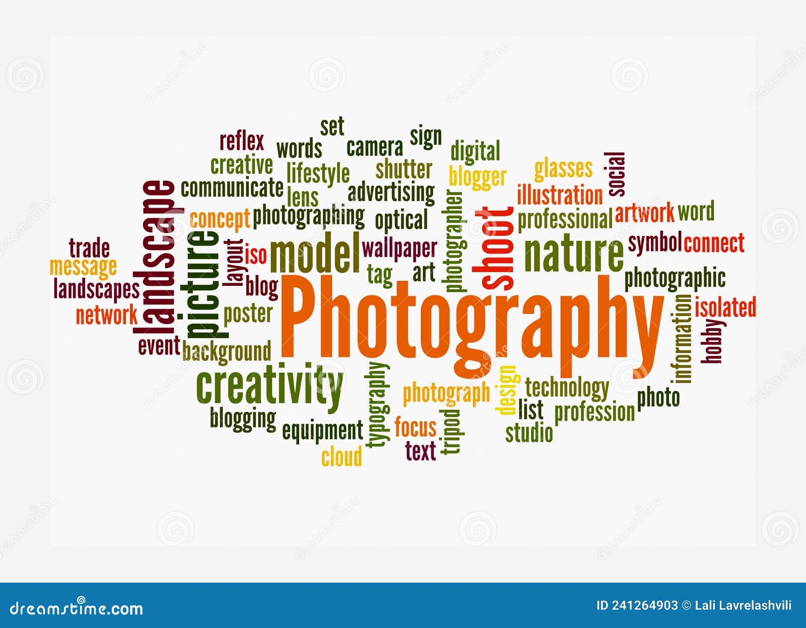 Word Cloud with PHOTOGRAPHY Concept, Isolated on a White Background ...