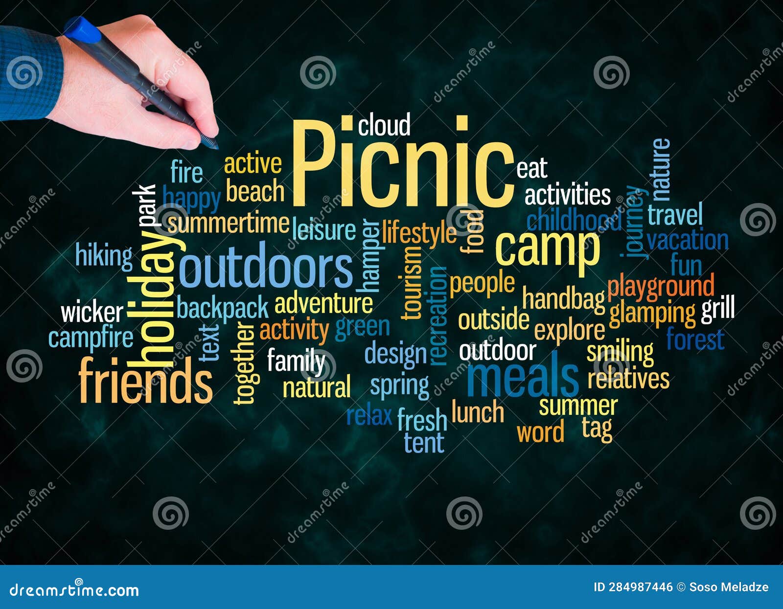 Word Cloud with PICNIC Concept Create with Text only Stock Photo ...