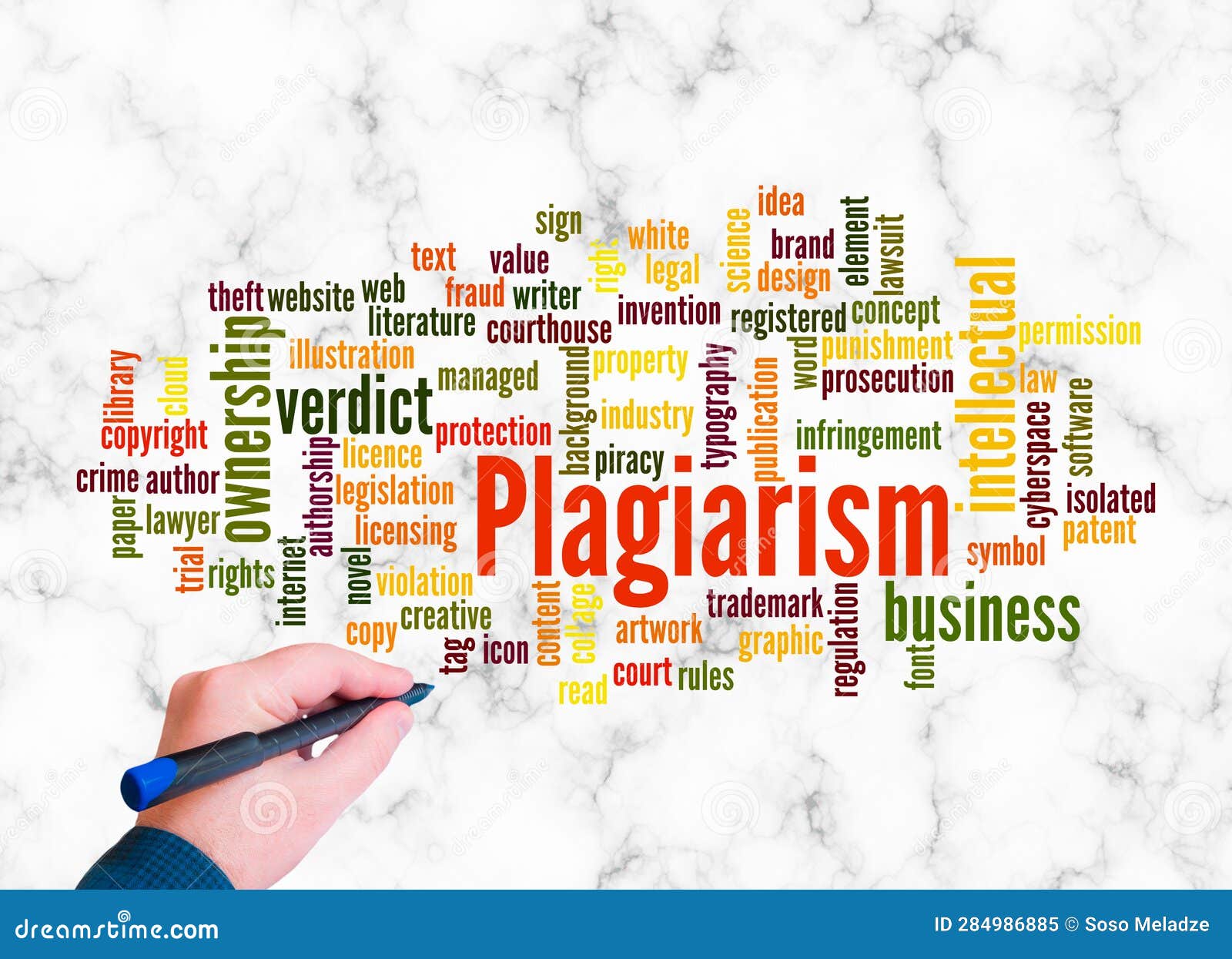 Word Cloud with PLAGIARISM Concept Create with Text only Stock Image ...