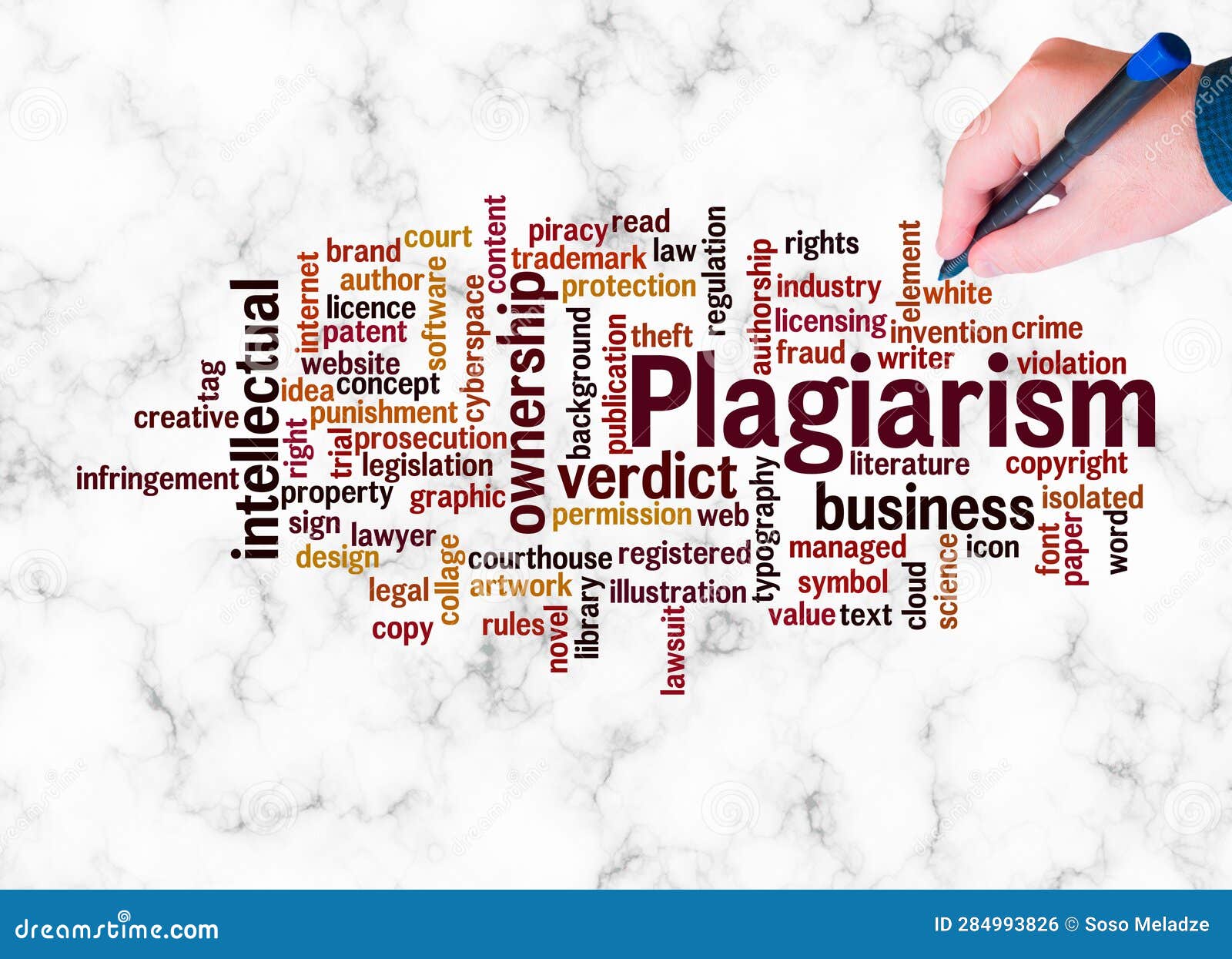 Word Cloud with PLAGIARISM Concept Create with Text only Stock Photo ...