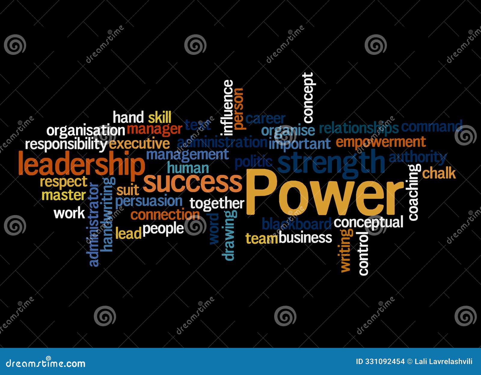 Word Cloud with POWER Concept Stock Photo - Image of career, coaching ...