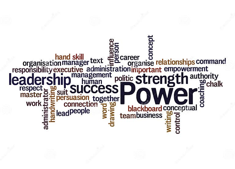 Word Cloud with POWER Concept Stock Illustration - Illustration of ...