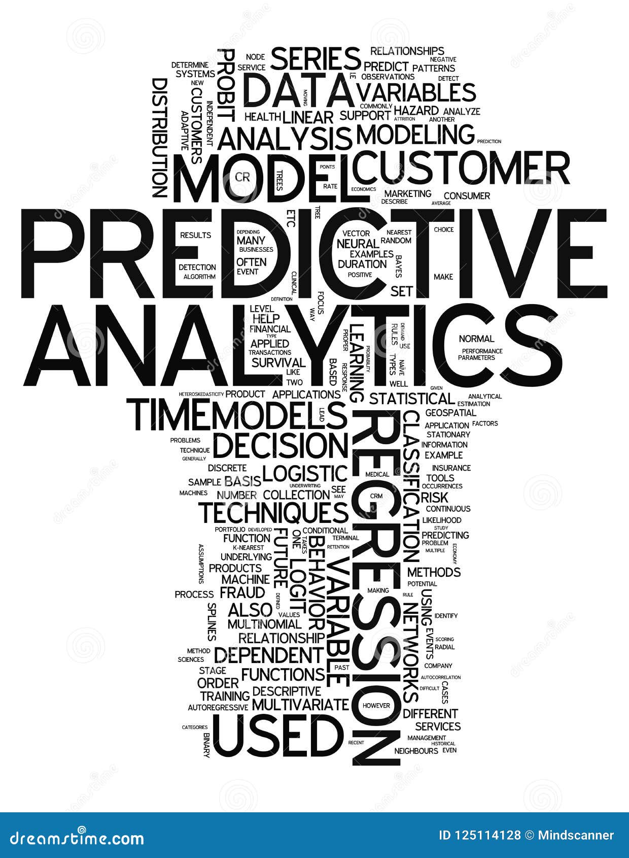 Word Cloud Predictive Analytics Stock Illustration - Illustration of ...