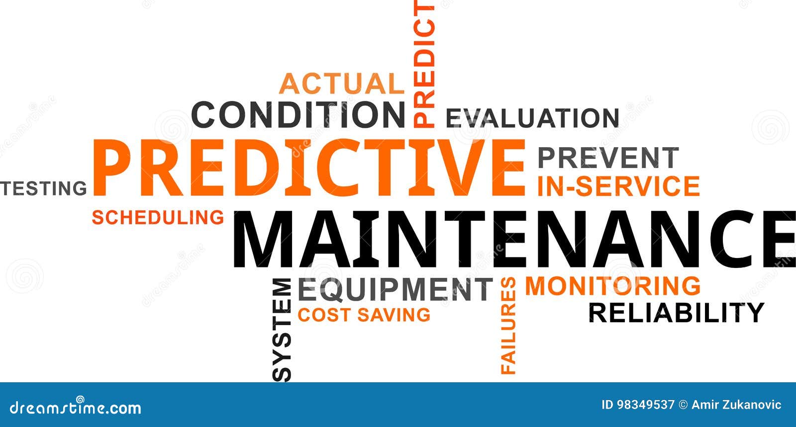 Word Cloud - Predictive Maintenance Stock Vector - Illustration of ...