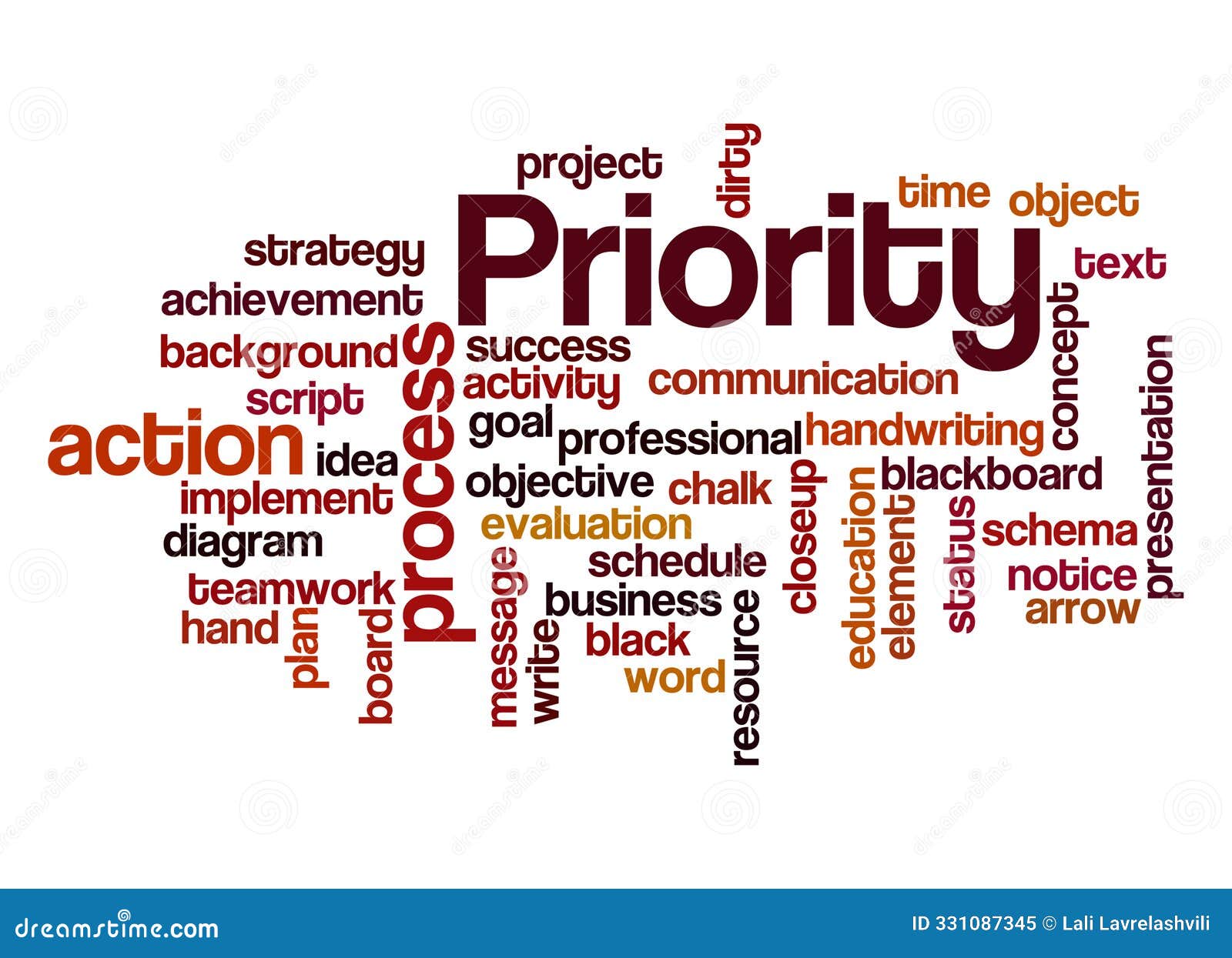 Word Cloud with PRIORITY Concept Stock Image - Image of element, chalk ...