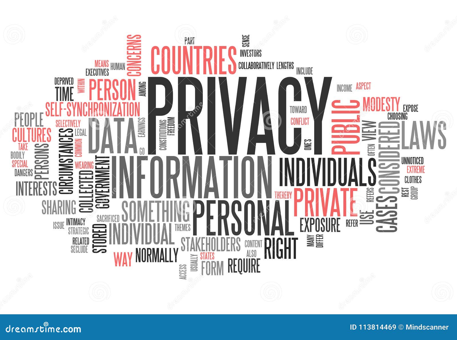 Word Cloud Privacy stock illustration. Illustration of clouds - 113814469