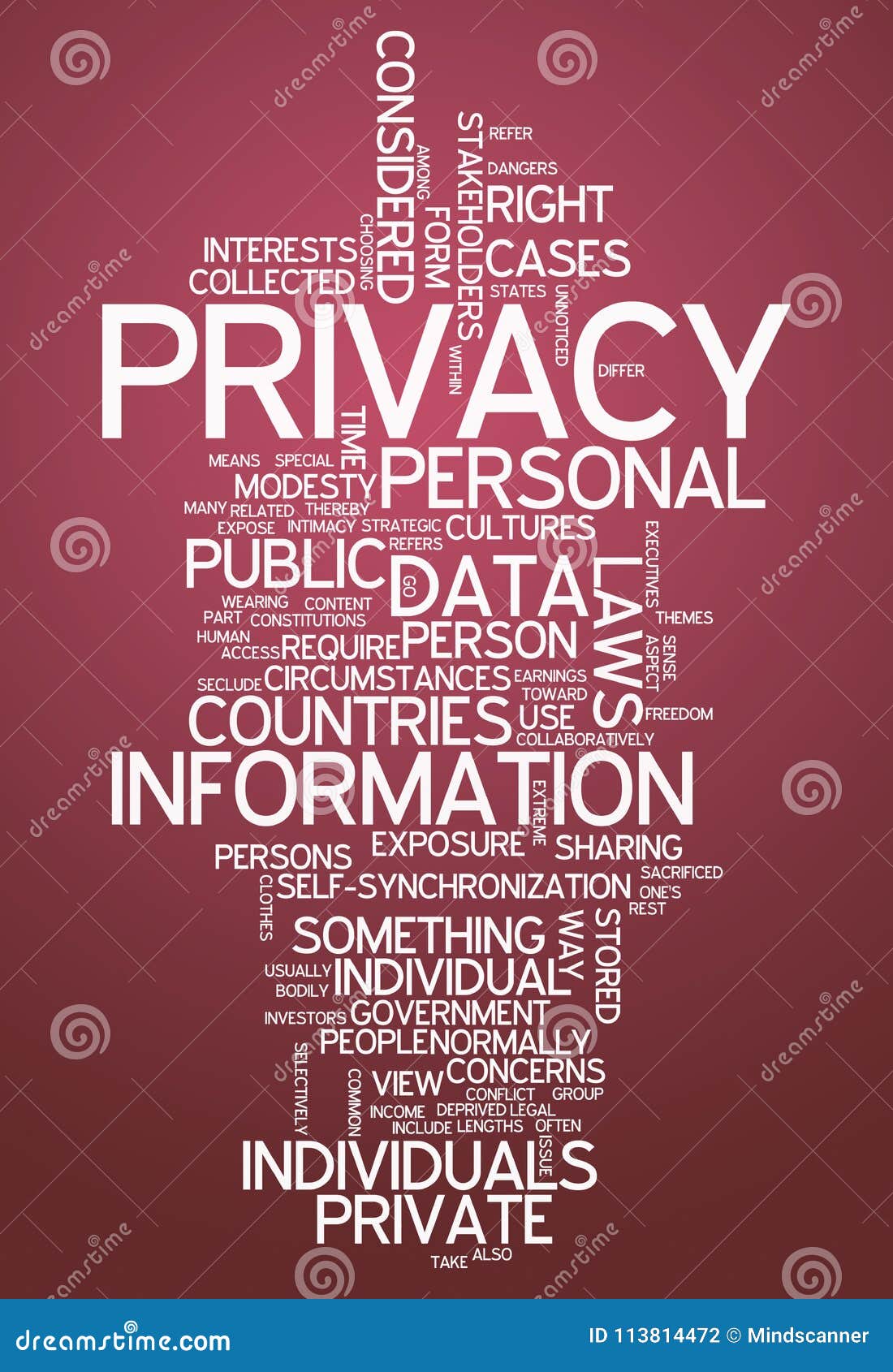 Word Cloud Privacy stock illustration. Illustration of laws - 113814472
