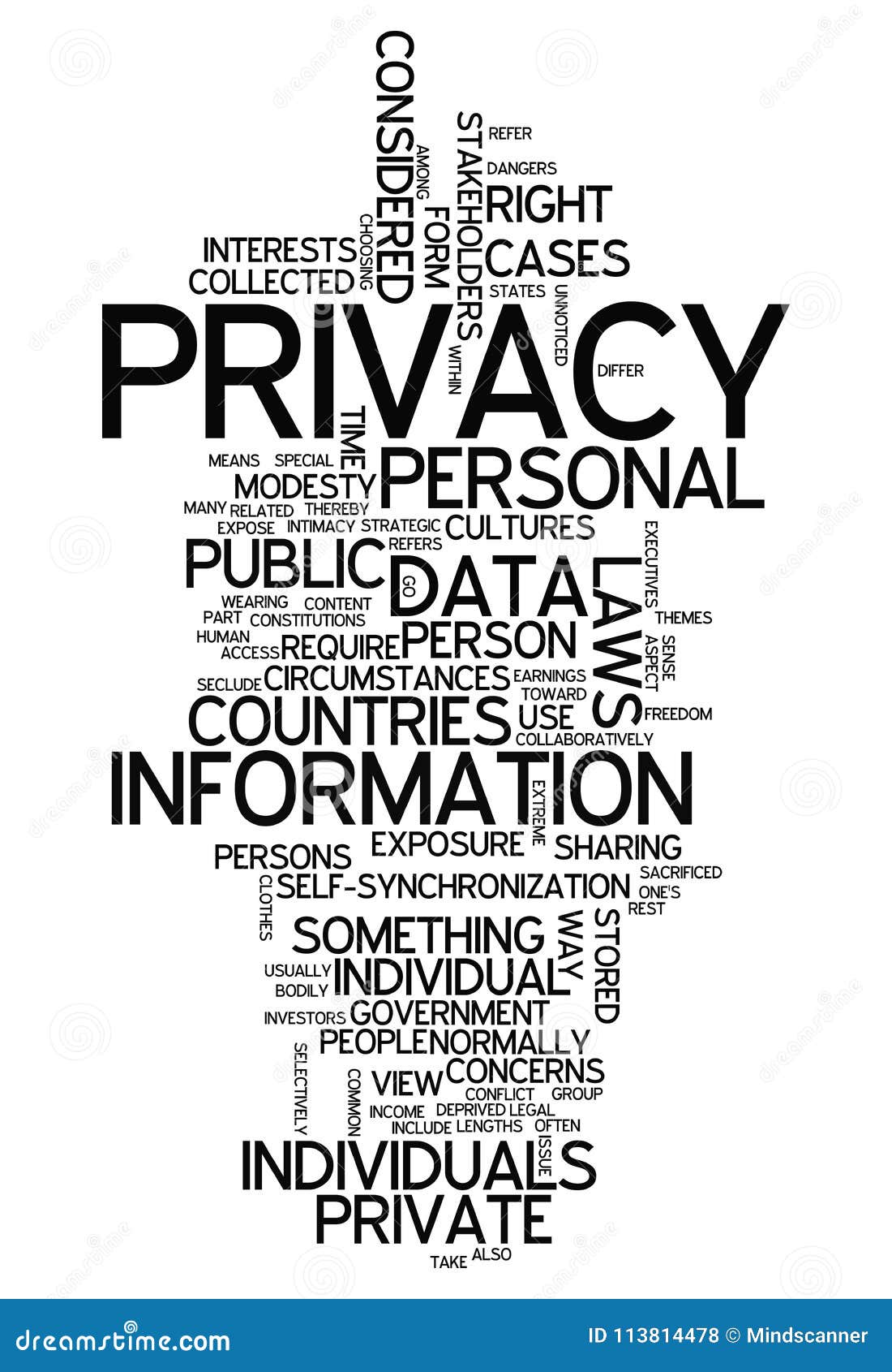 Word Cloud Privacy stock illustration. Illustration of integrity ...