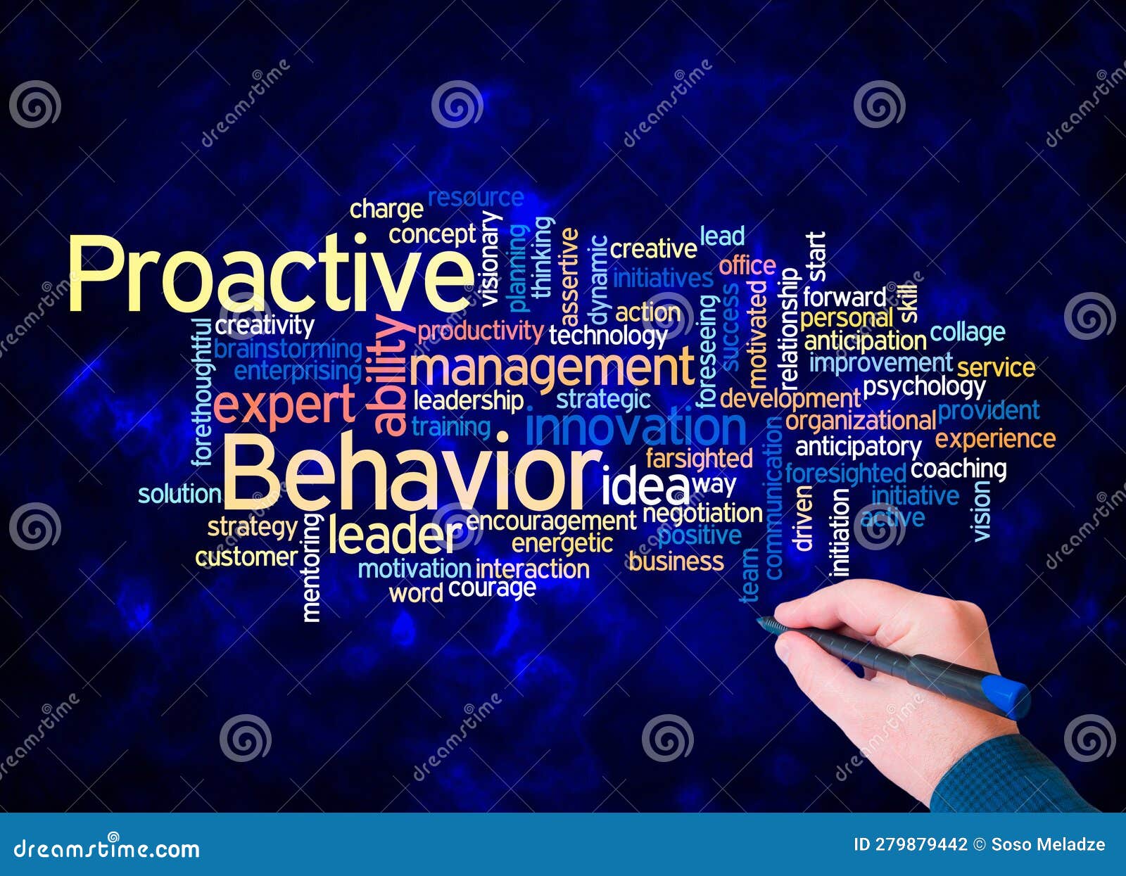 Proactive Word On Purple Stock Photography | CartoonDealer.com #284903972