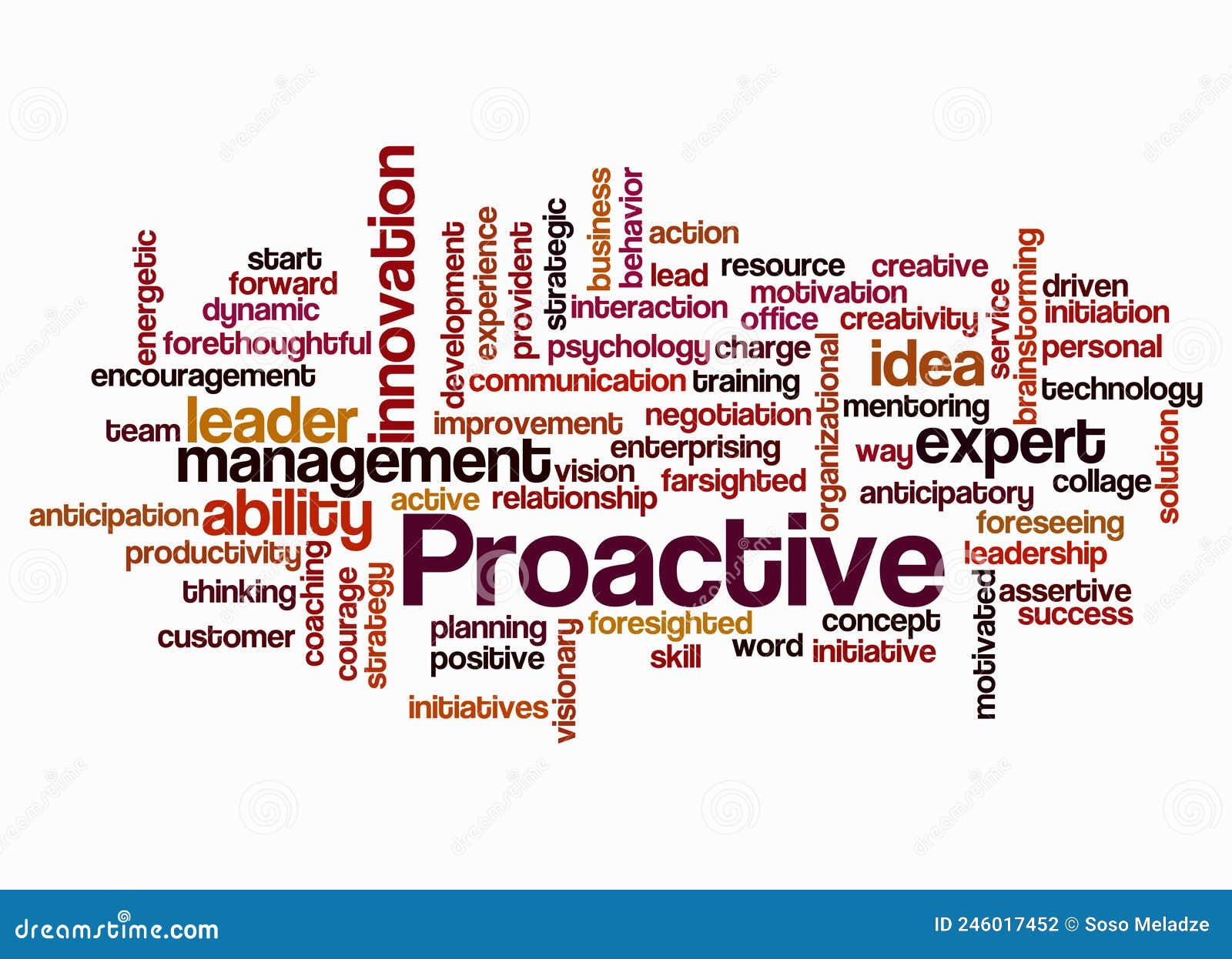 Proactive Word On Purple Stock Photography | CartoonDealer.com #284903972
