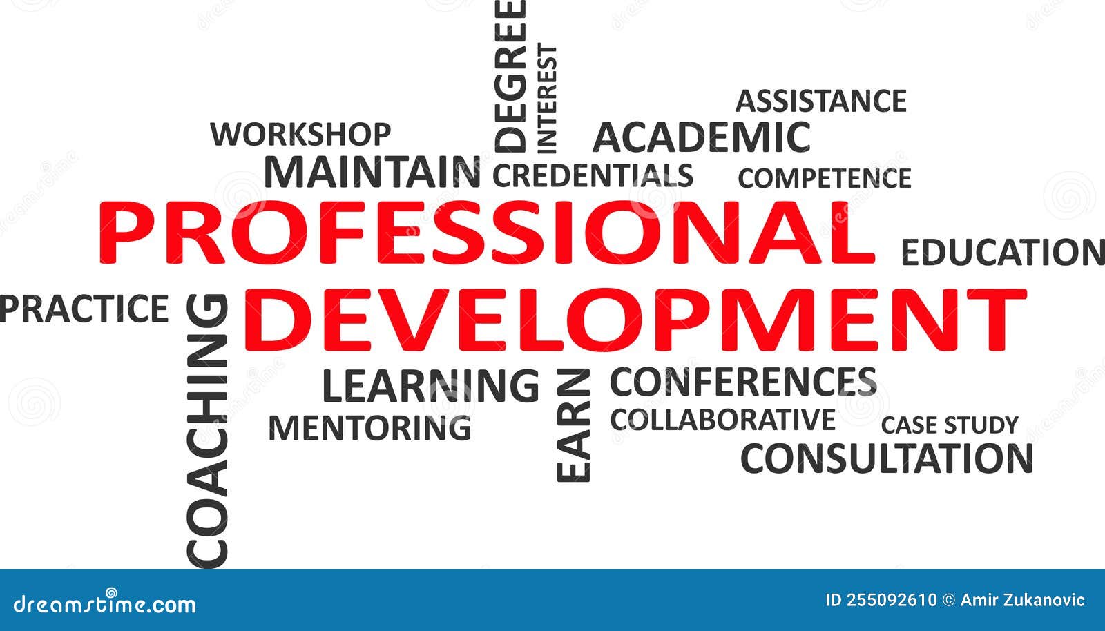 Word Cloud - Professional Development Stock Vector - Illustration of ...