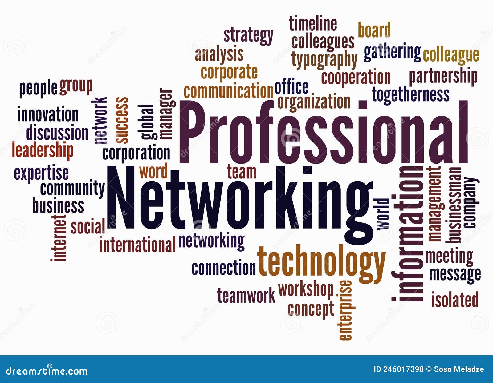 Word Cloud with PROFESSIONAL NETWORKING Concept Create with Text only ...