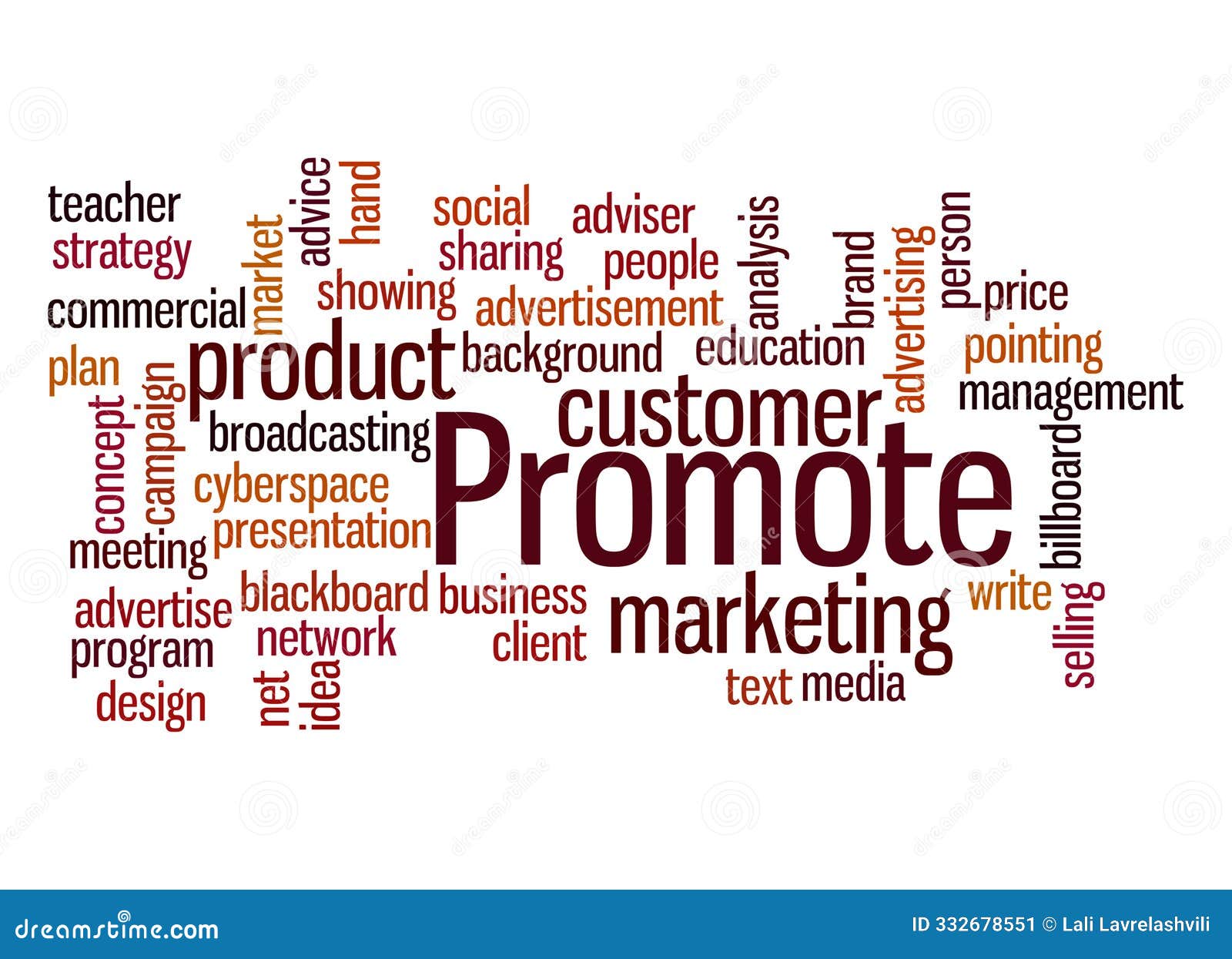 Word Cloud with PROMOTE Concept Stock Image - Image of media, campaign ...