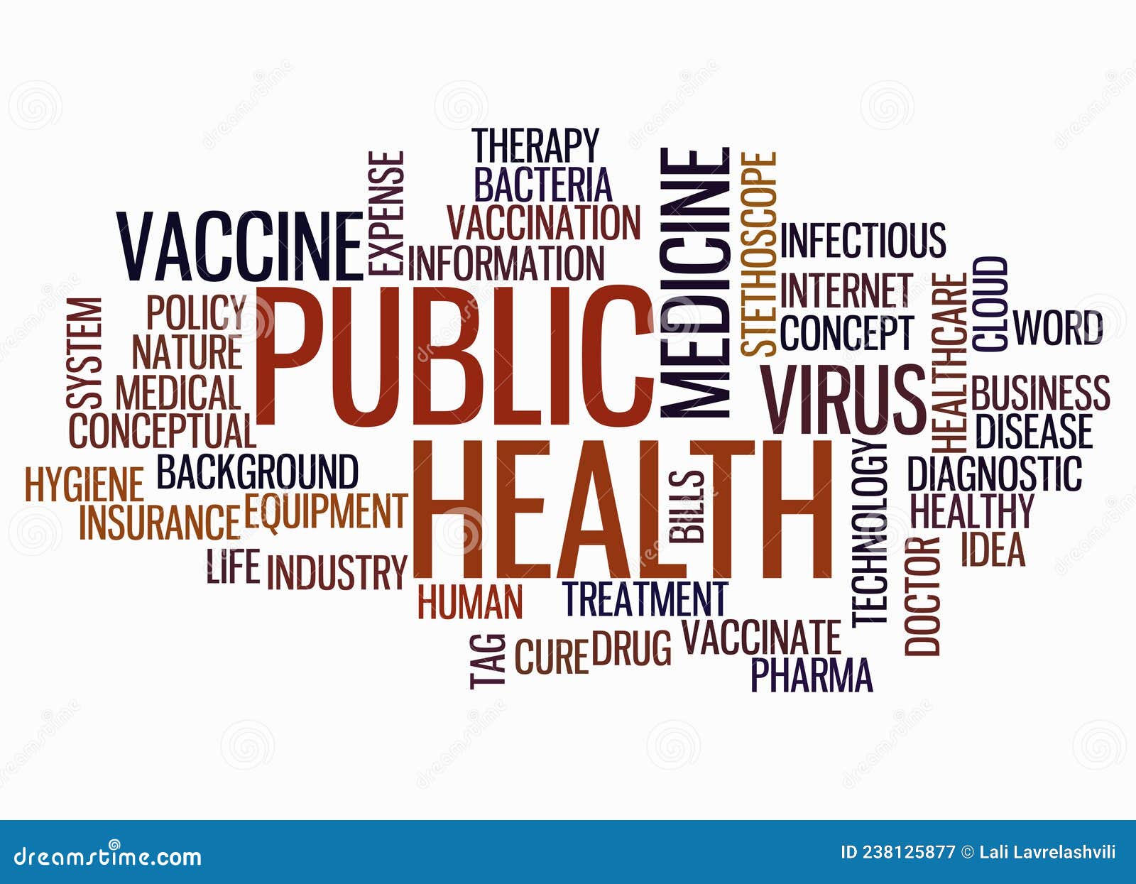 Word Cloud with PUBLIC HEALTH Concept, Isolated on a White Background ...