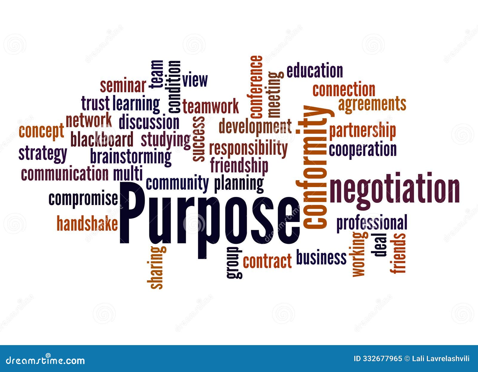 Word Cloud with PURPOSE Concept Stock Illustration - Illustration of ...
