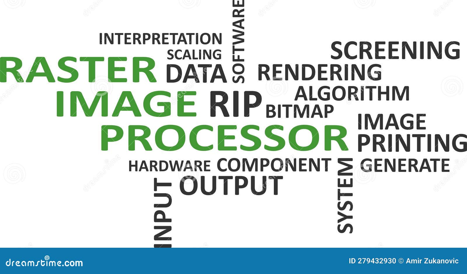 Word Cloud - Raster Image Processor Stock Vector - Illustration of component, input: 279432930