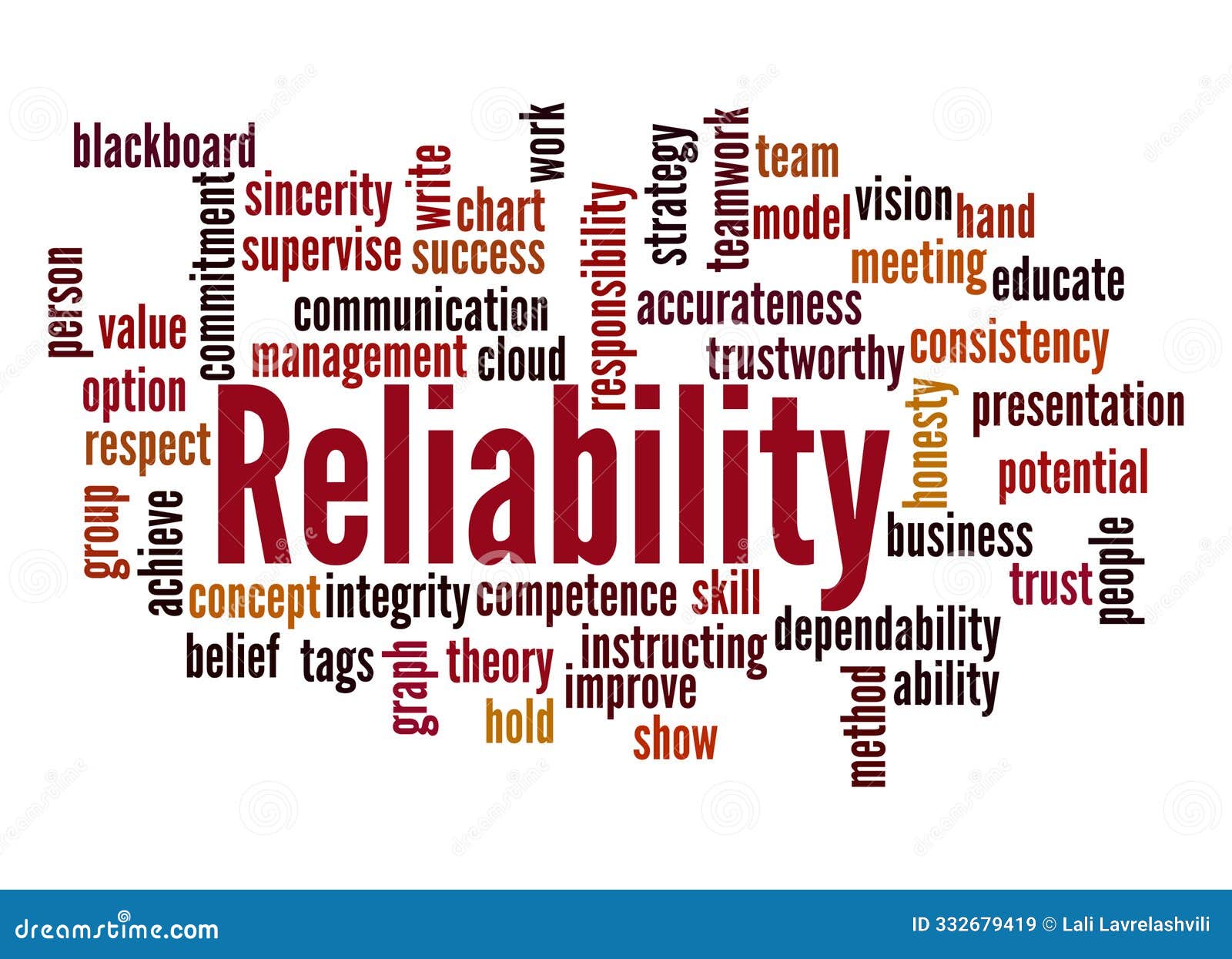 Word Cloud with RELIABILITY Concept Stock Image - Image of business ...