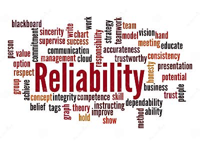 Word Cloud with RELIABILITY Concept Stock Image - Image of business ...